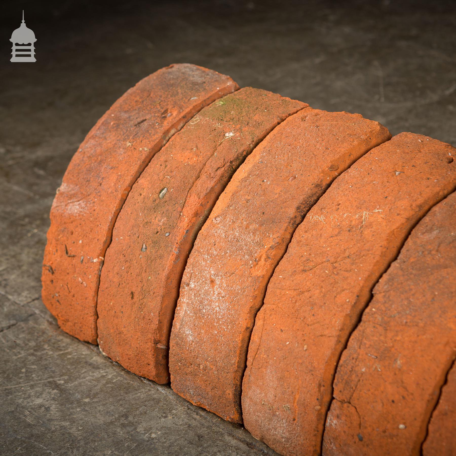 Batch of 48 Quarter Round Wall Coping Bricks Copings | Norfolk Reclamation