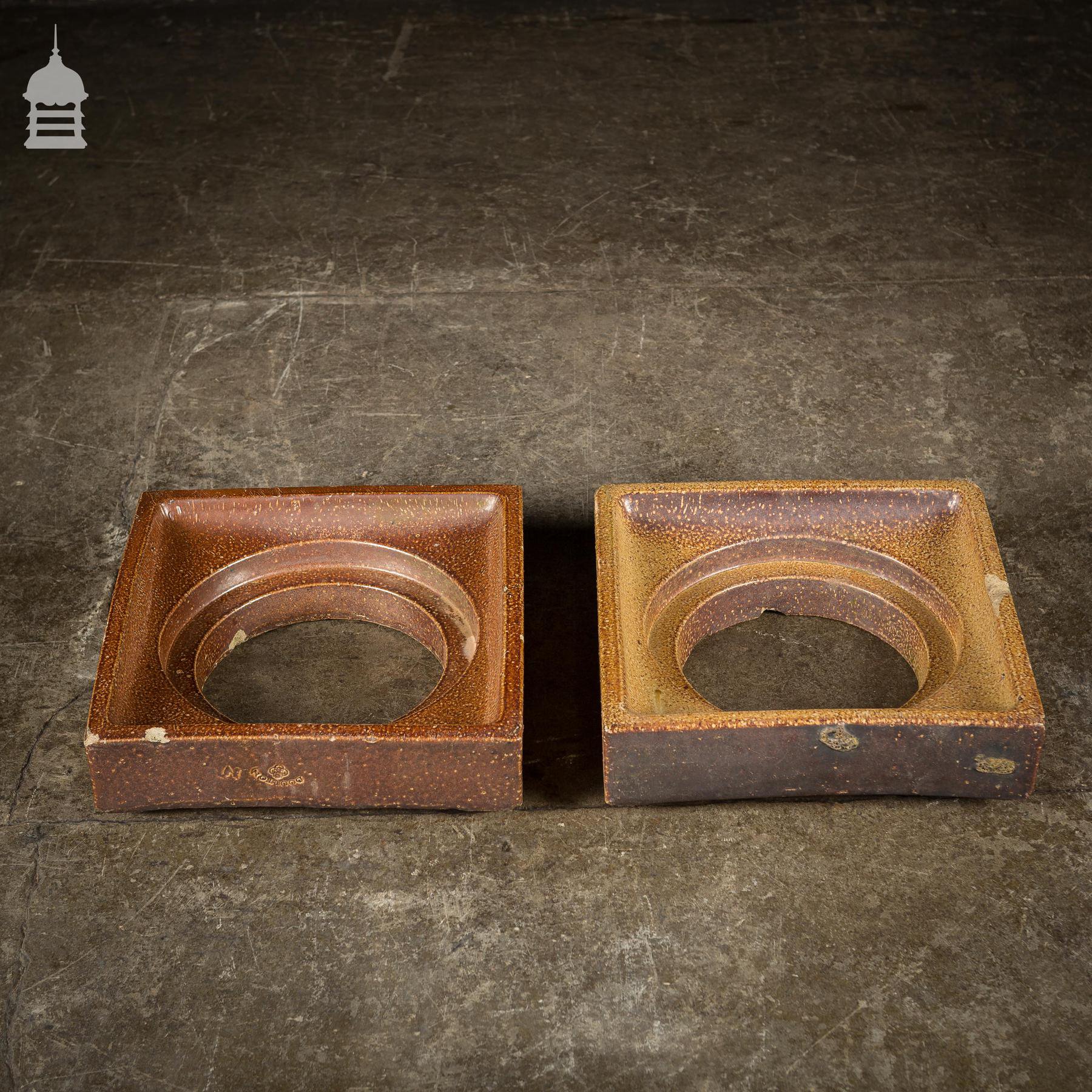 Pair of Reclaimed Royal Doulton Salt Glazed Drain Tops | Norfolk ...
