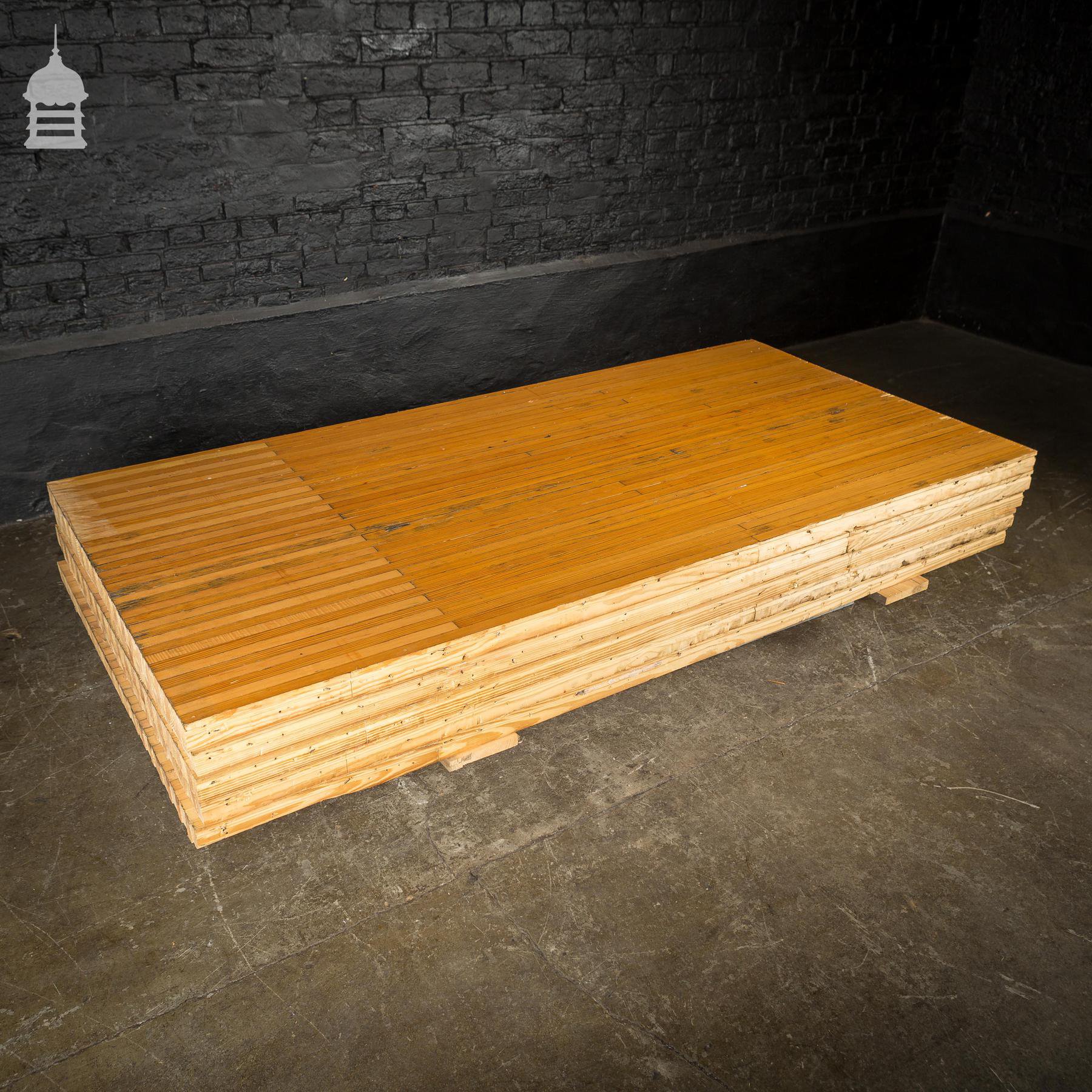2 Metre Length of Reclaimed Pitch Pine Bowling Alley Section | Norfolk ...