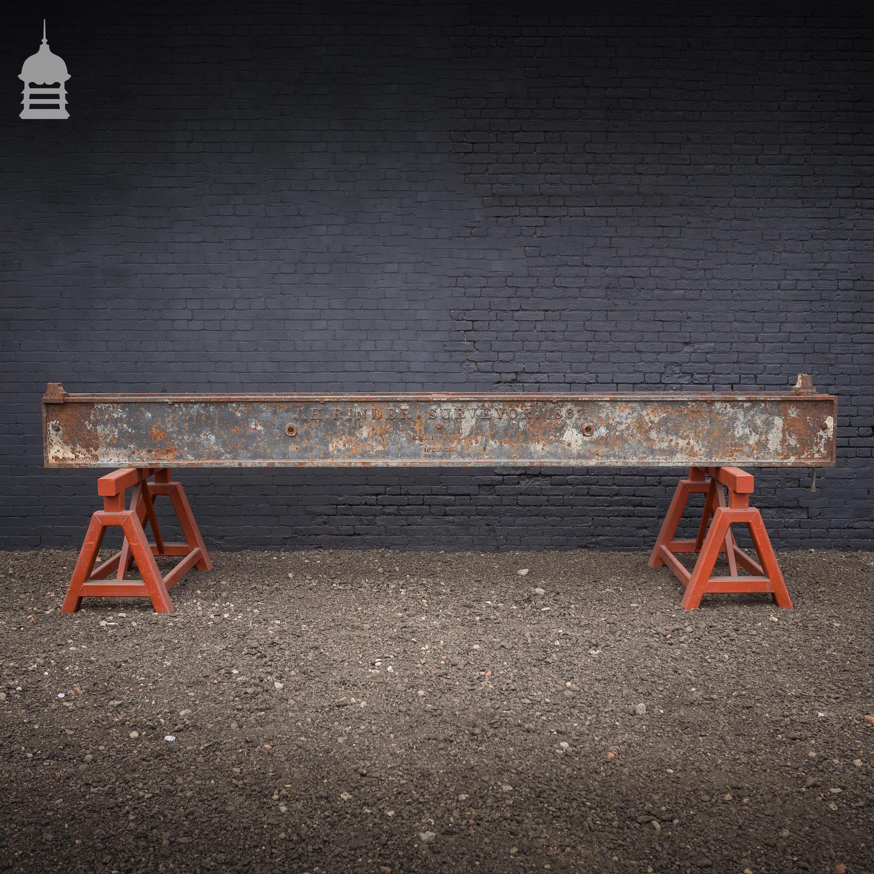 Huge 2 Part Cast Iron Bridge Dated 1867 | Norfolk Reclamation