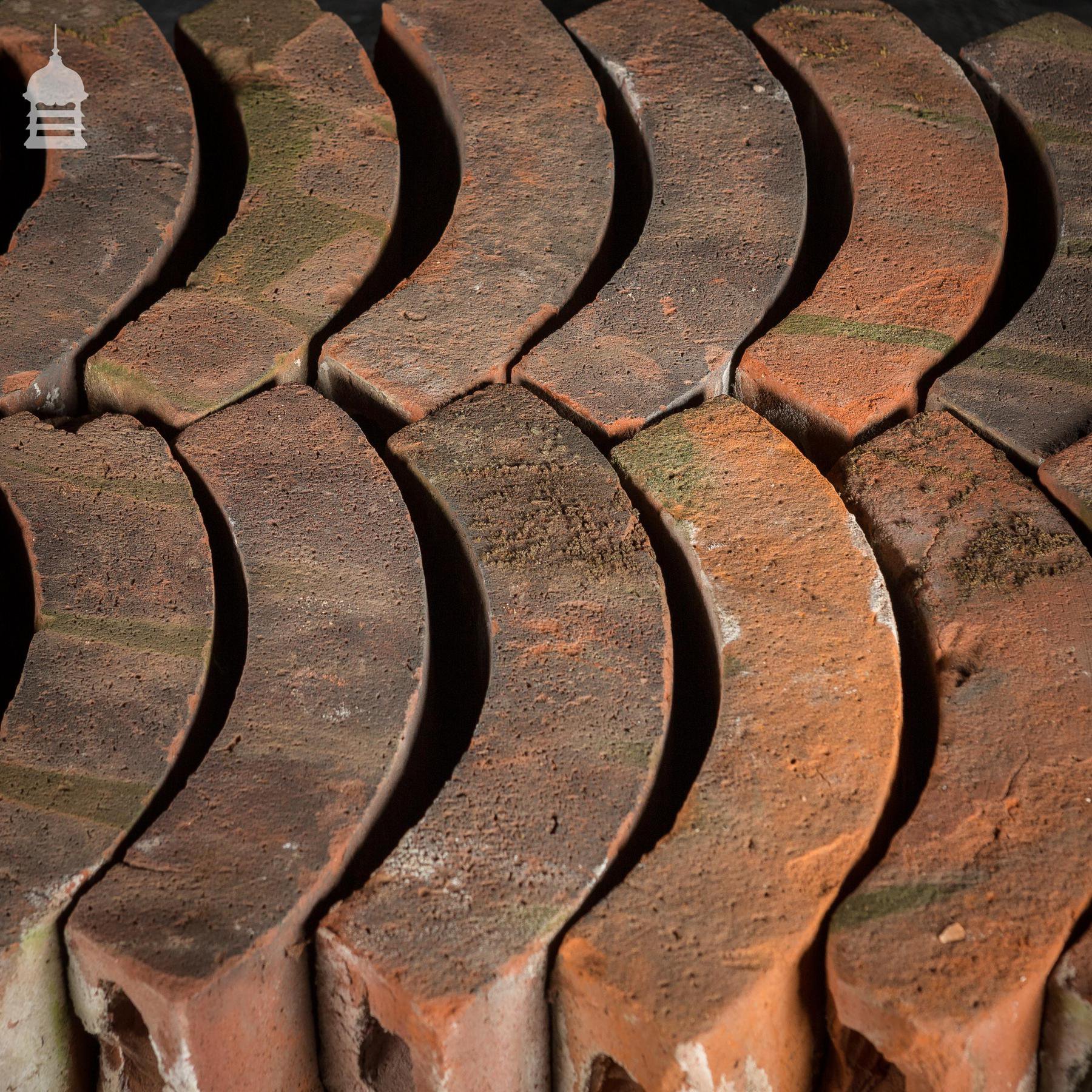Batch of 70 Curved Quarter Round Red Bricks | Norfolk Reclamation