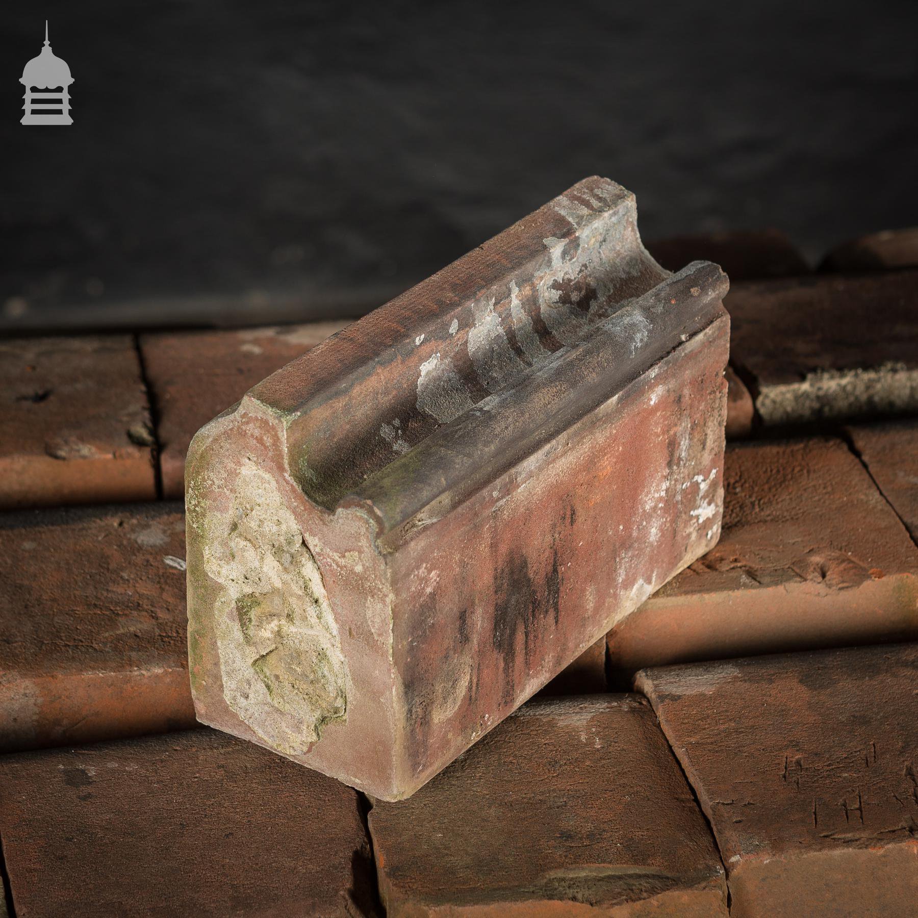 Batch of 111 Reclaimed Red Special Header Drip Bricks | Norfolk Reclamation