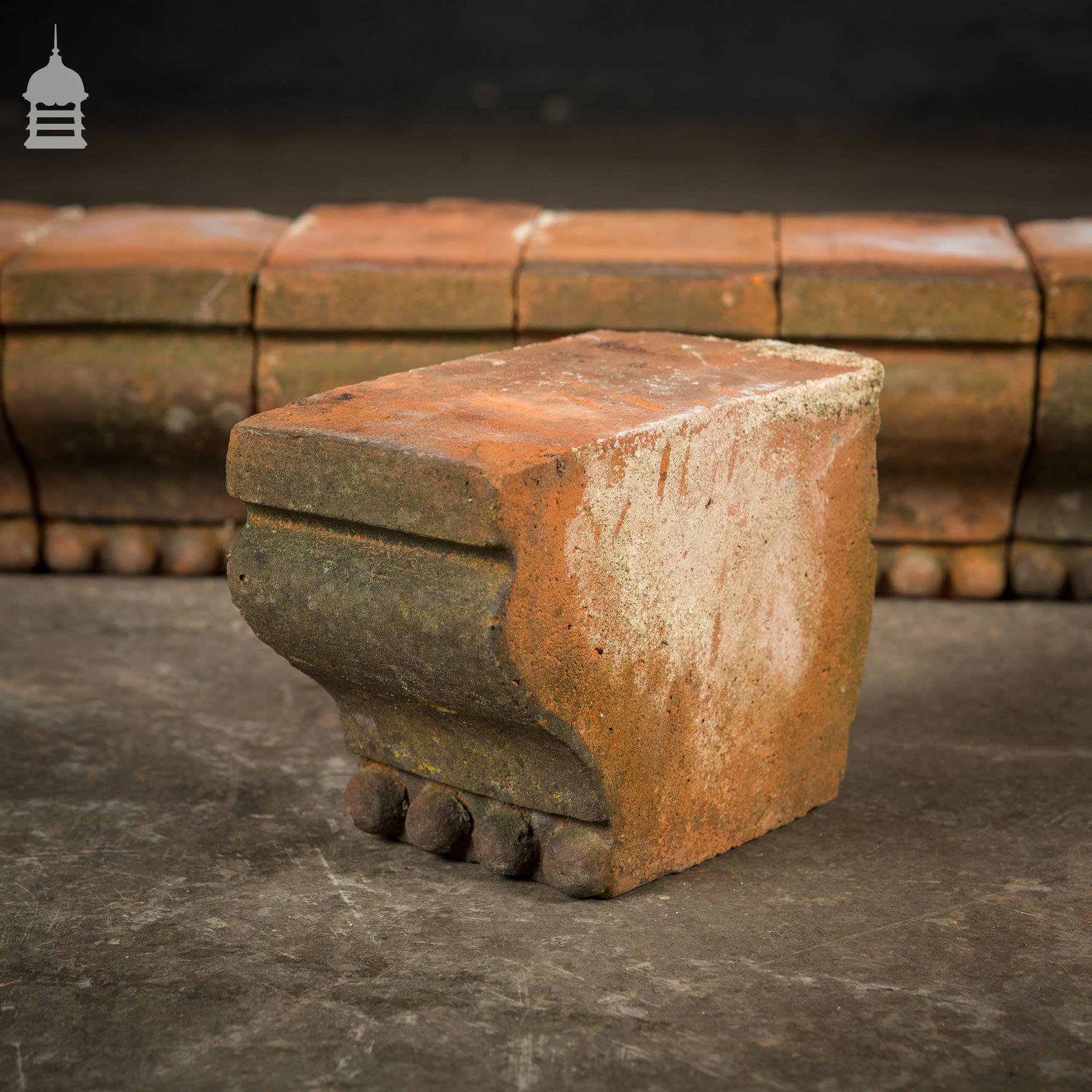 Batch of 19 Small Reclaimed Decorative Red Header Special Bricks ...