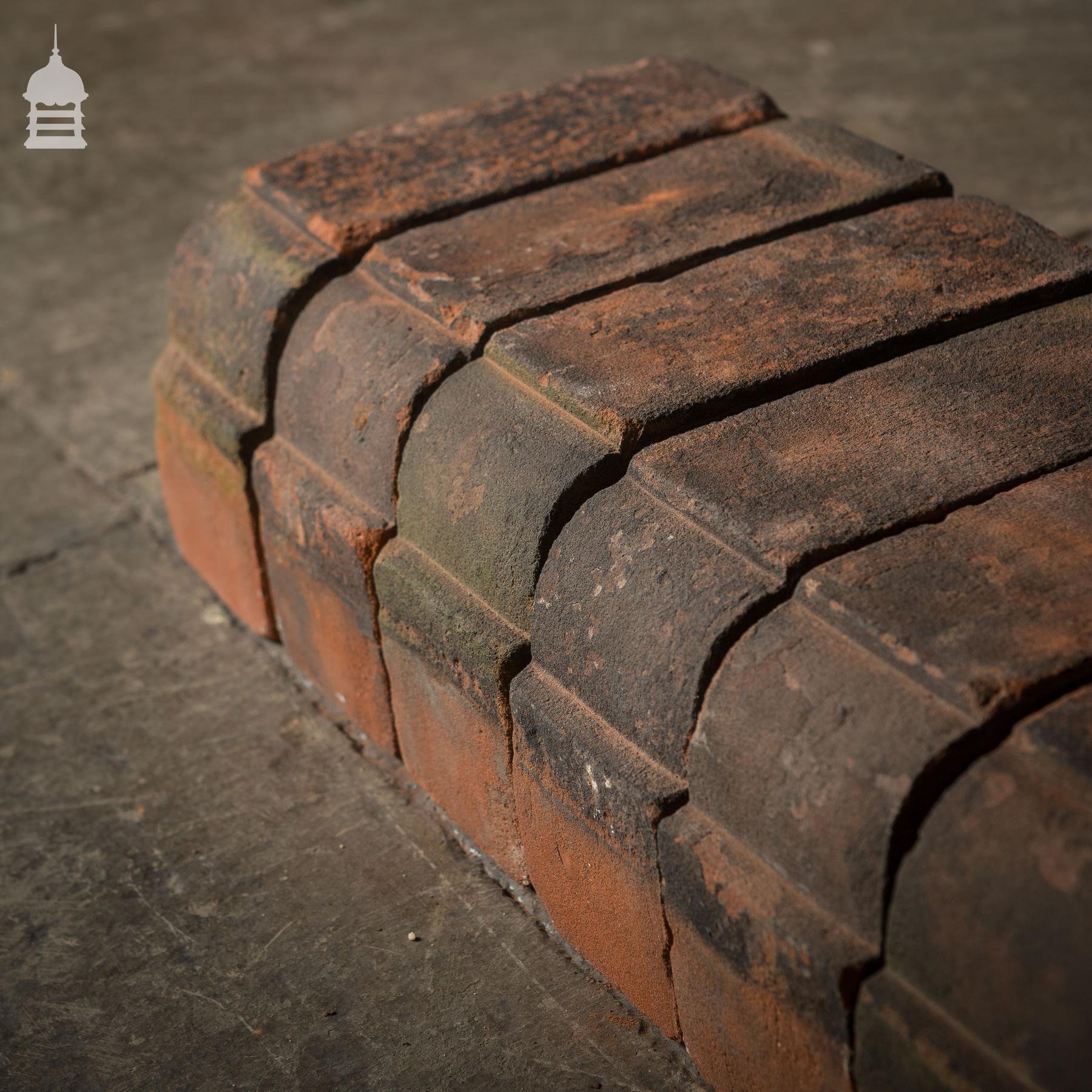 Batch of 56 Reclaimed Red Stepped Bullnose Special Bricks | Norfolk ...