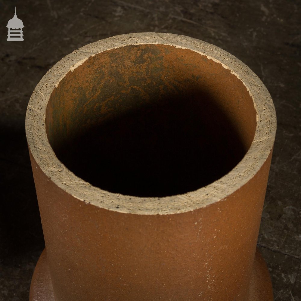 Pair of Salt Glazed Tubes Pipes Planters | Norfolk Reclamation