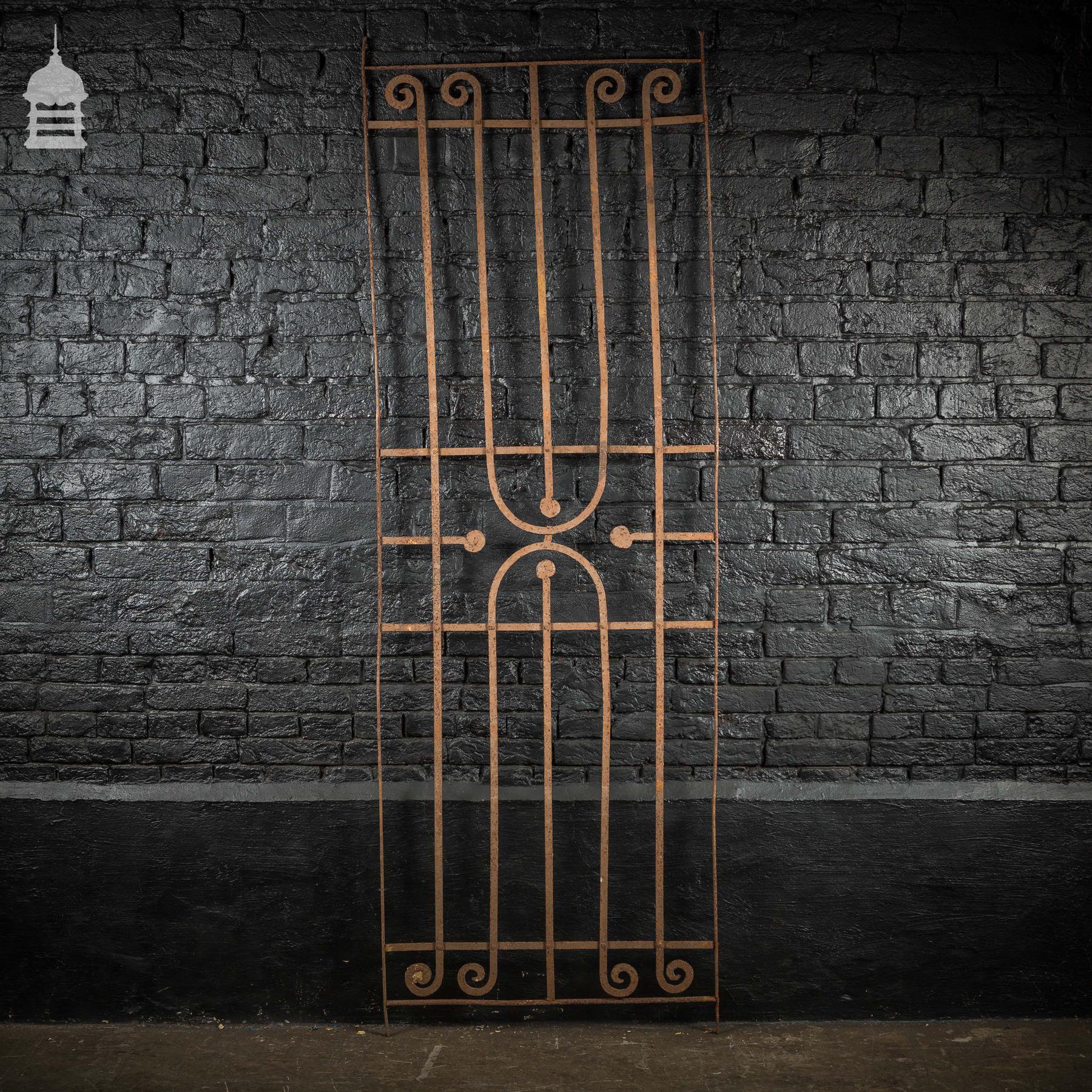 Georgian Blacksmith made Wrought Iron Railing Panel | Norfolk Reclamation