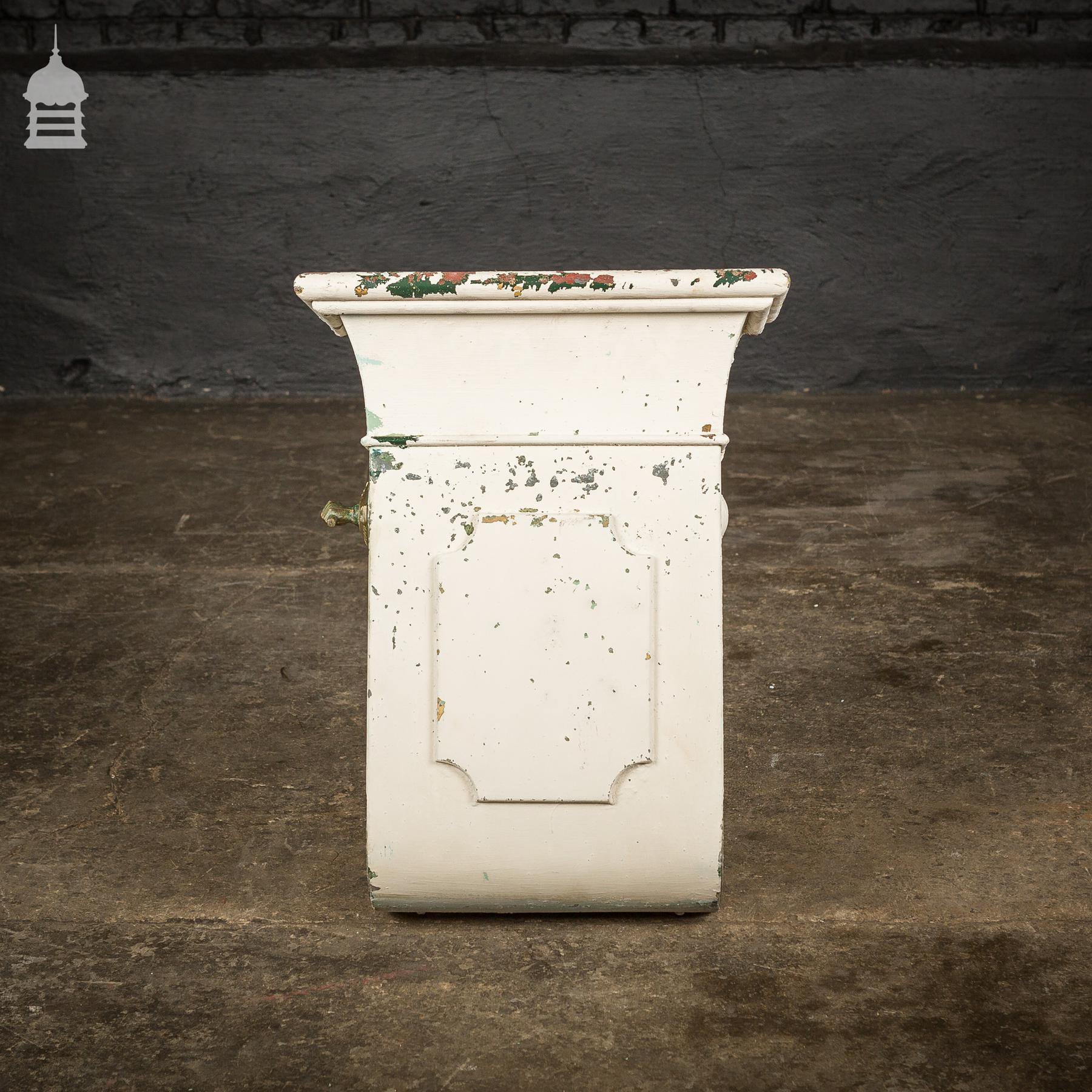 19th C Reclaimed Zinc Air Vent with Brass Fist Handle | Norfolk Reclamation