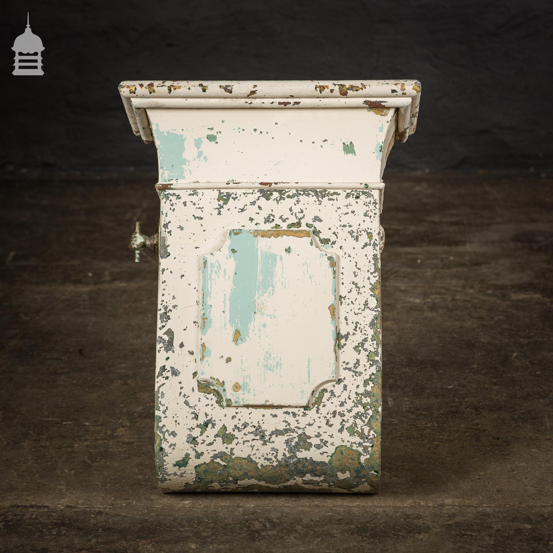 19th C Reclaimed Zinc Air Vent with Brass Fist Handle | Norfolk Reclamation