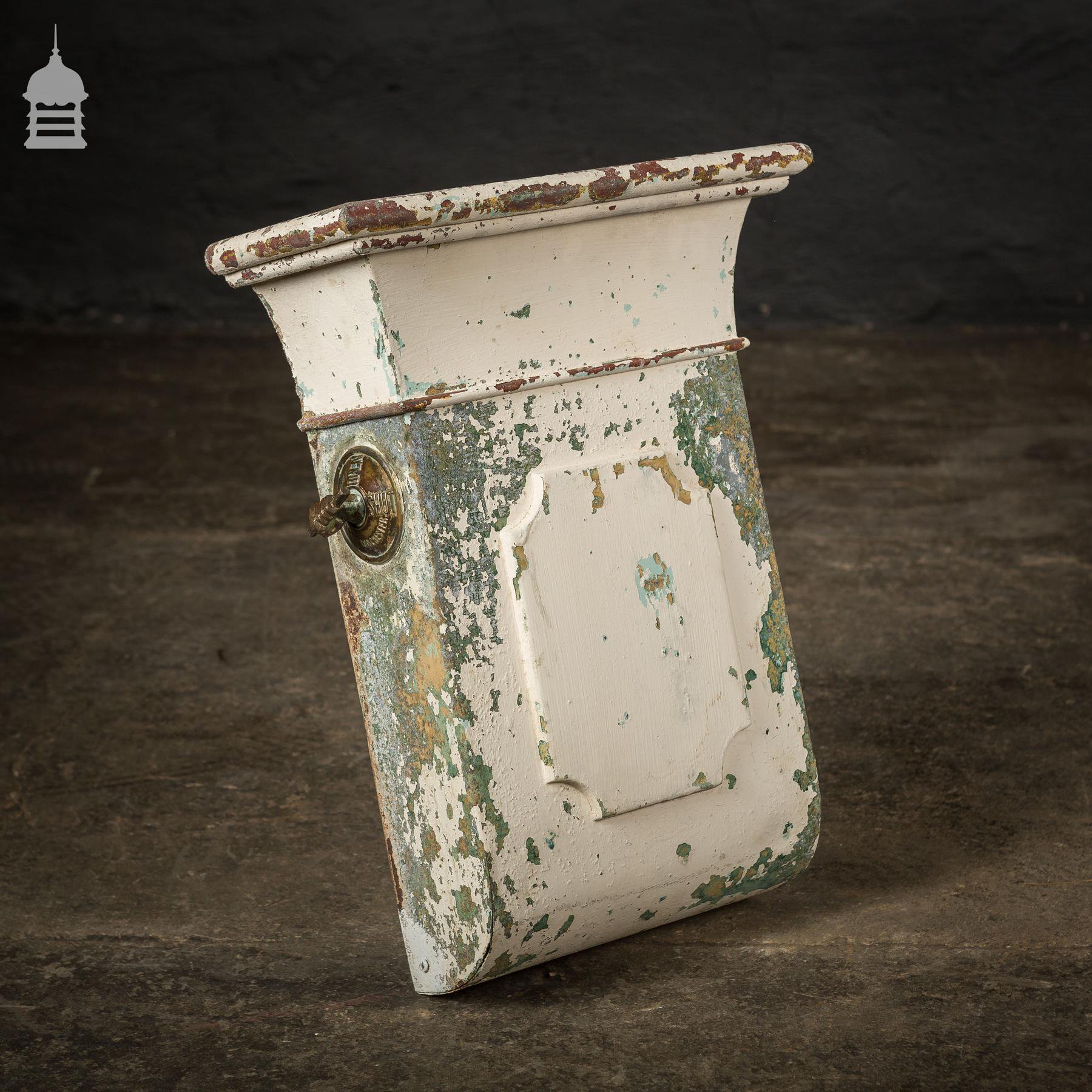 19th C Reclaimed Zinc Air Vent with Brass Fist Handle | Norfolk Reclamation