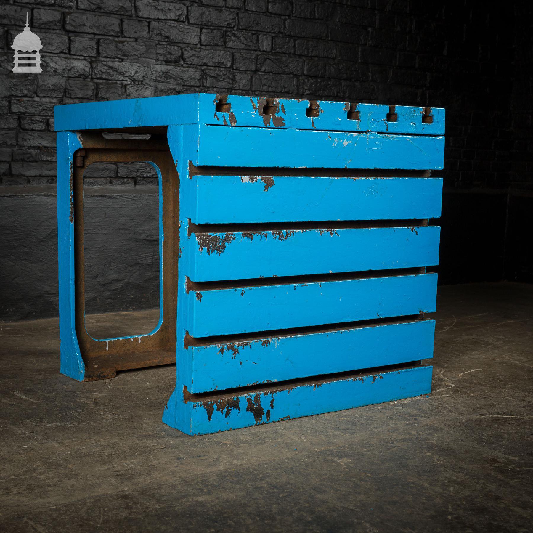 Mid Century Heavy Duty Cast Iron Industrial Machine Table | Norfolk ...