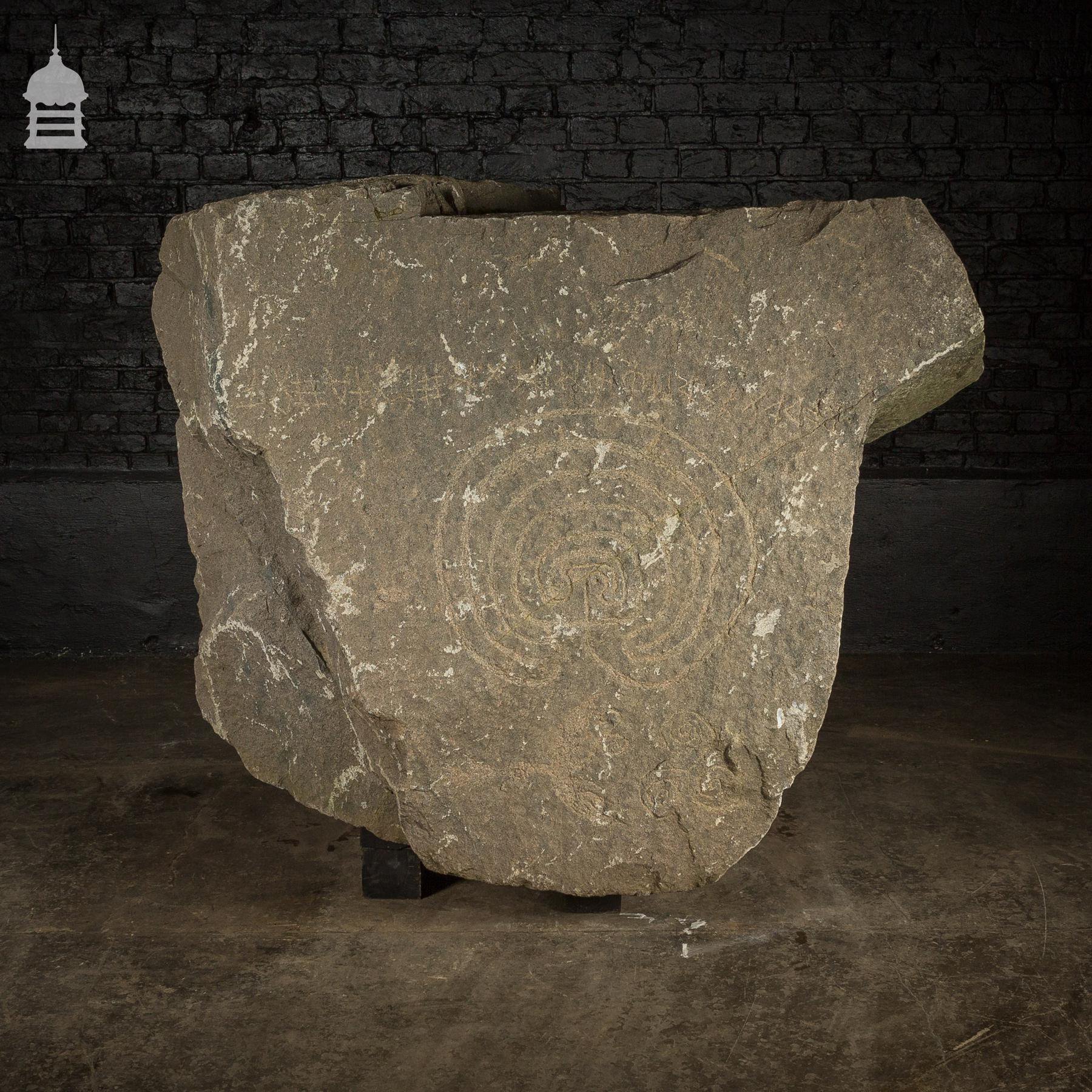 Large 2 Ton Granite Neolithic Carving Standing Stone Boulder | Norfolk ...