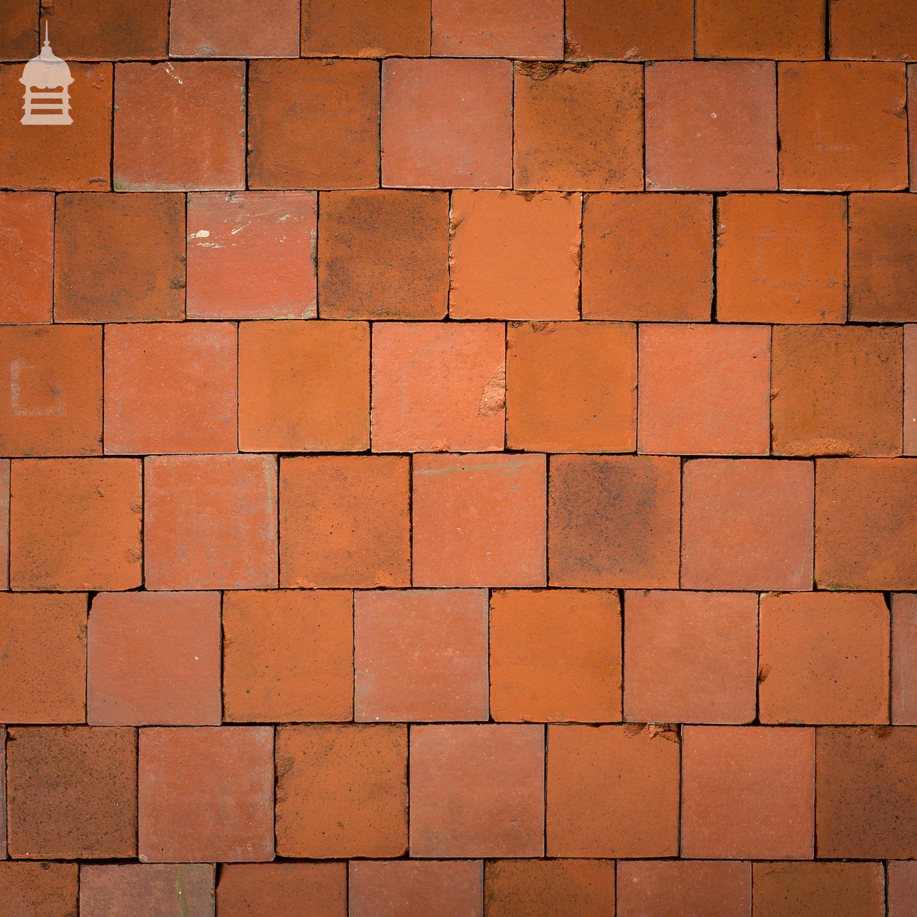 Batch of 296 Reclaimed Red 4”x4” Quarry Tiles – 3 Square Metres ...