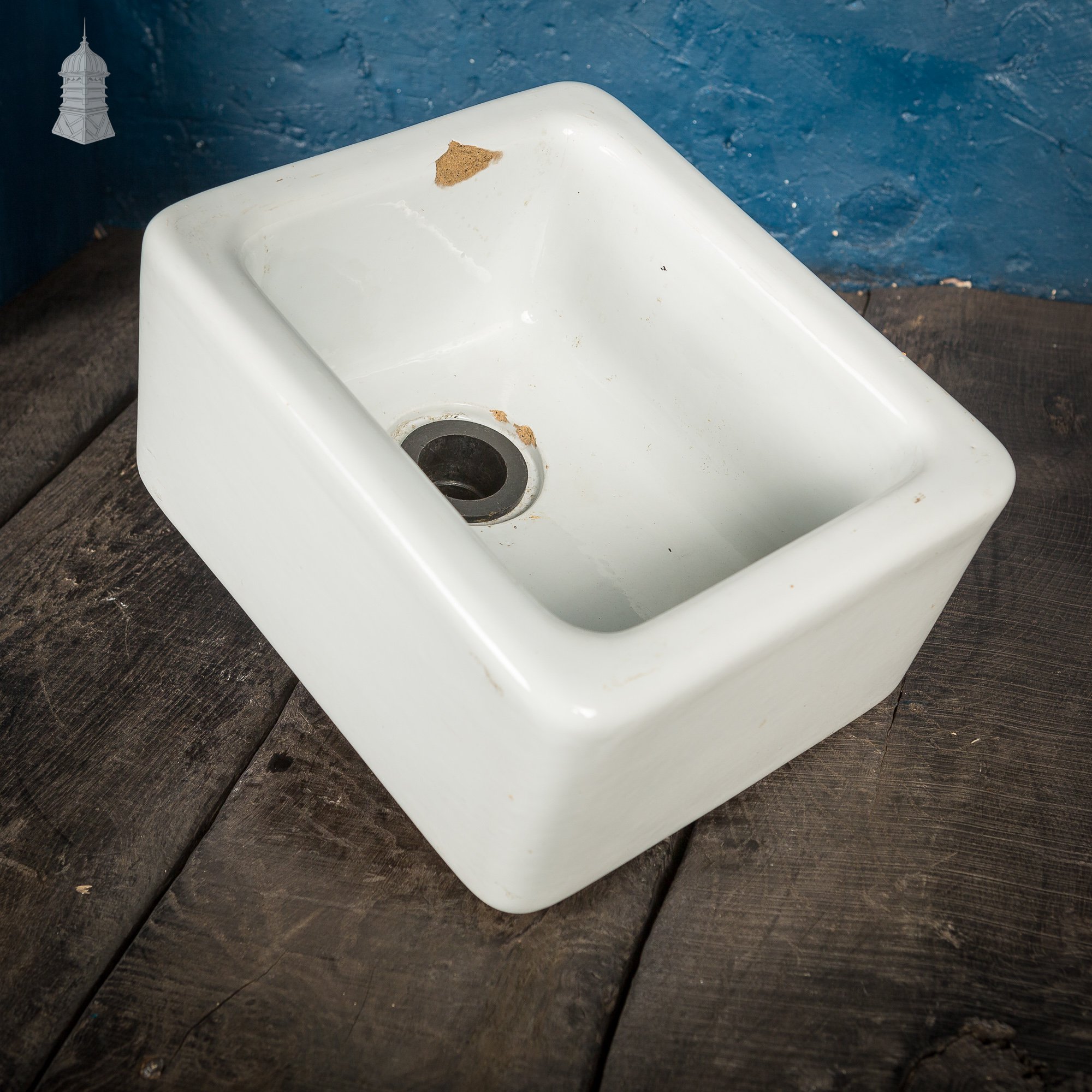 Small Excelsior White School Science Lab Sink | Norfolk Reclamation