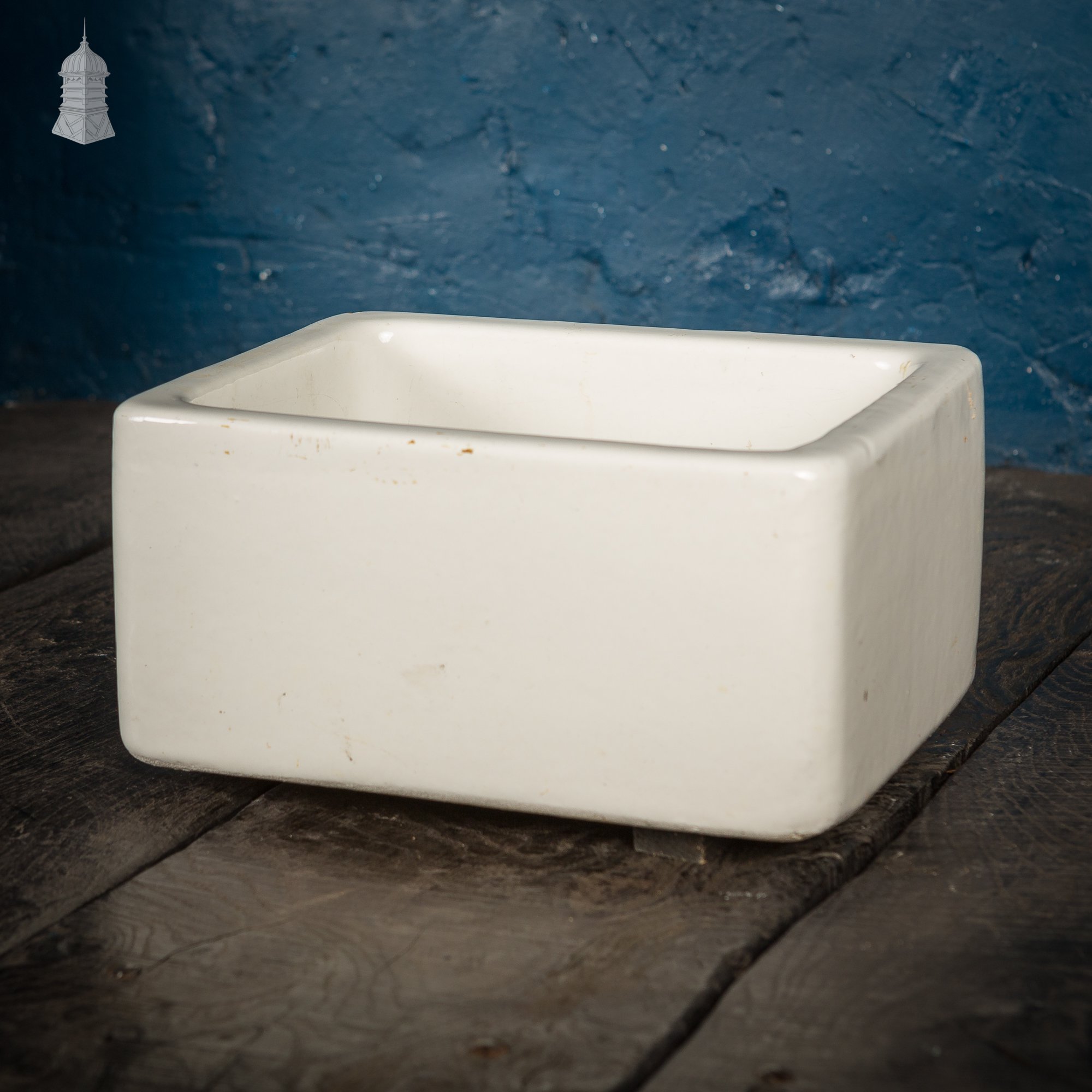 Small White Vintage Shanks School Science Lab Sink | Norfolk Reclamation