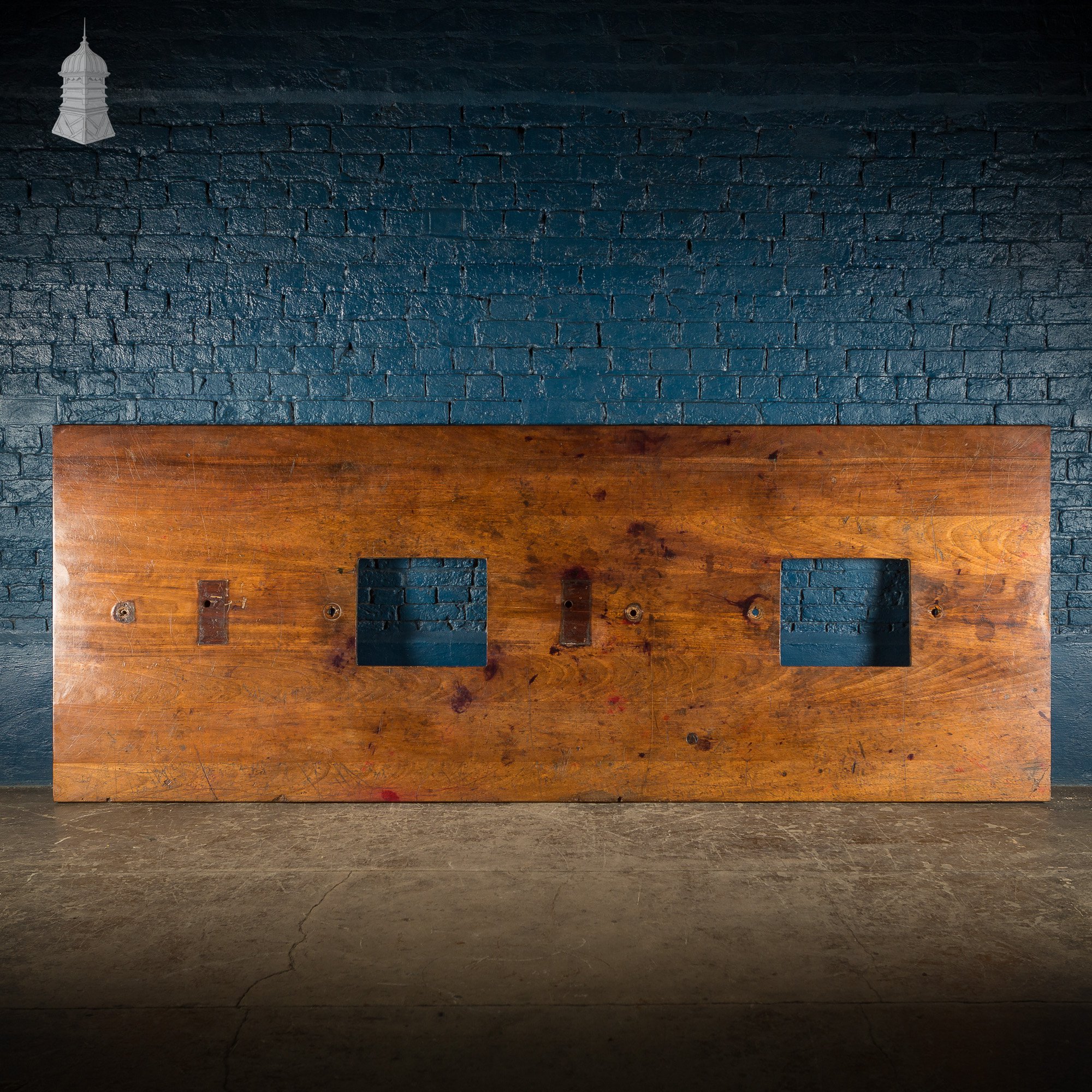 Huge 10ft Long Section of Iroko Science Lab Counter Worktop | Norfolk ...
