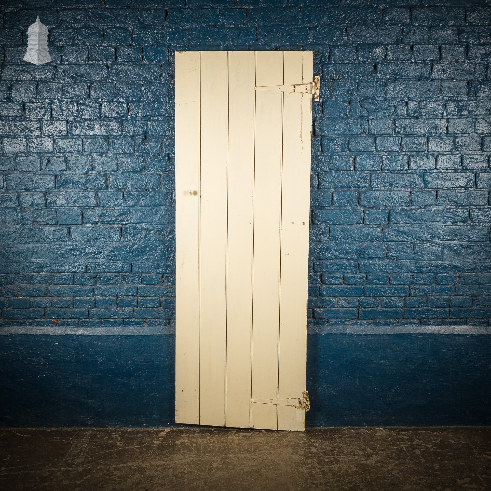 Small Cream Painted Cottage Door | Norfolk Reclamation