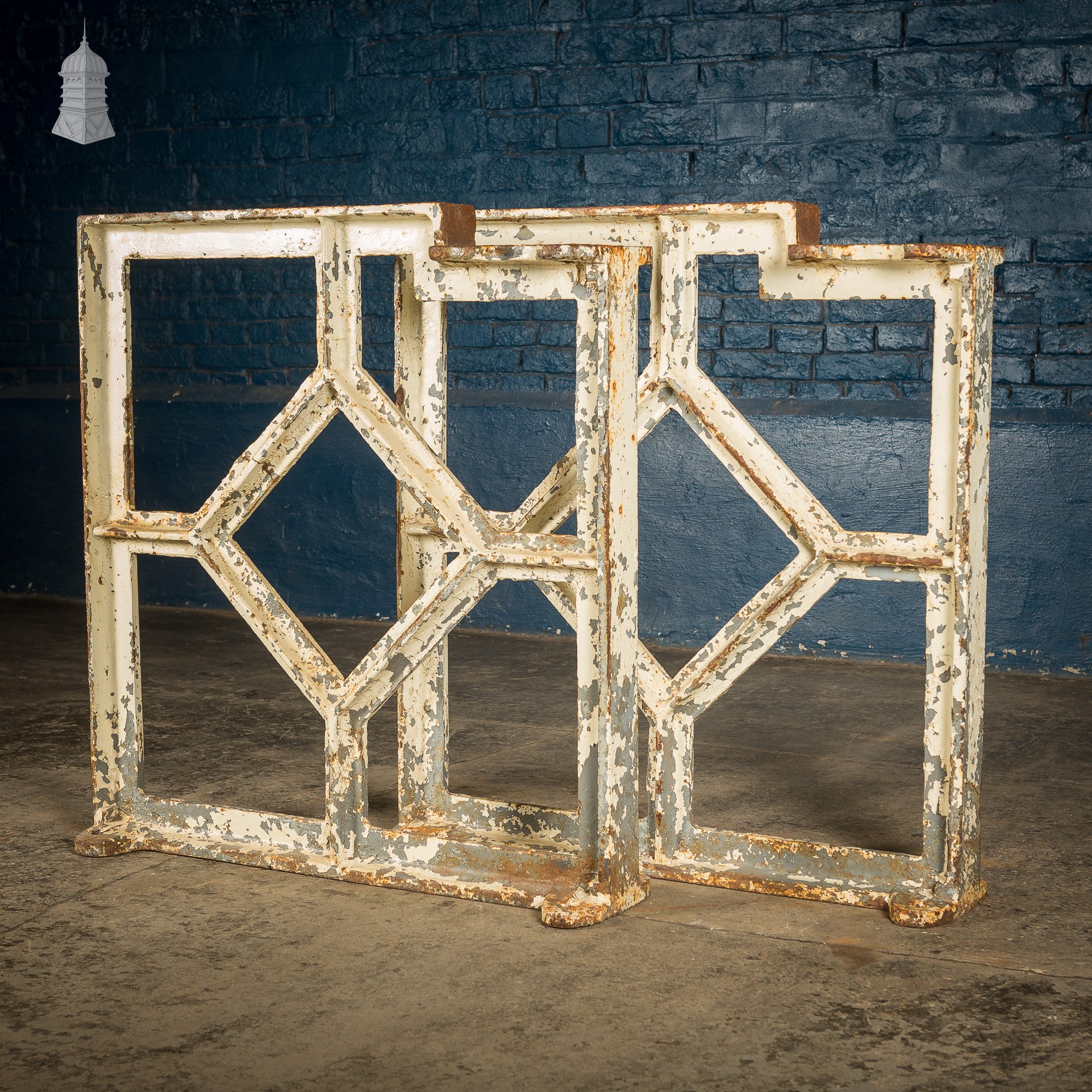Pair of Decorative Victorian Industrial Machine Bases | Norfolk Reclamation