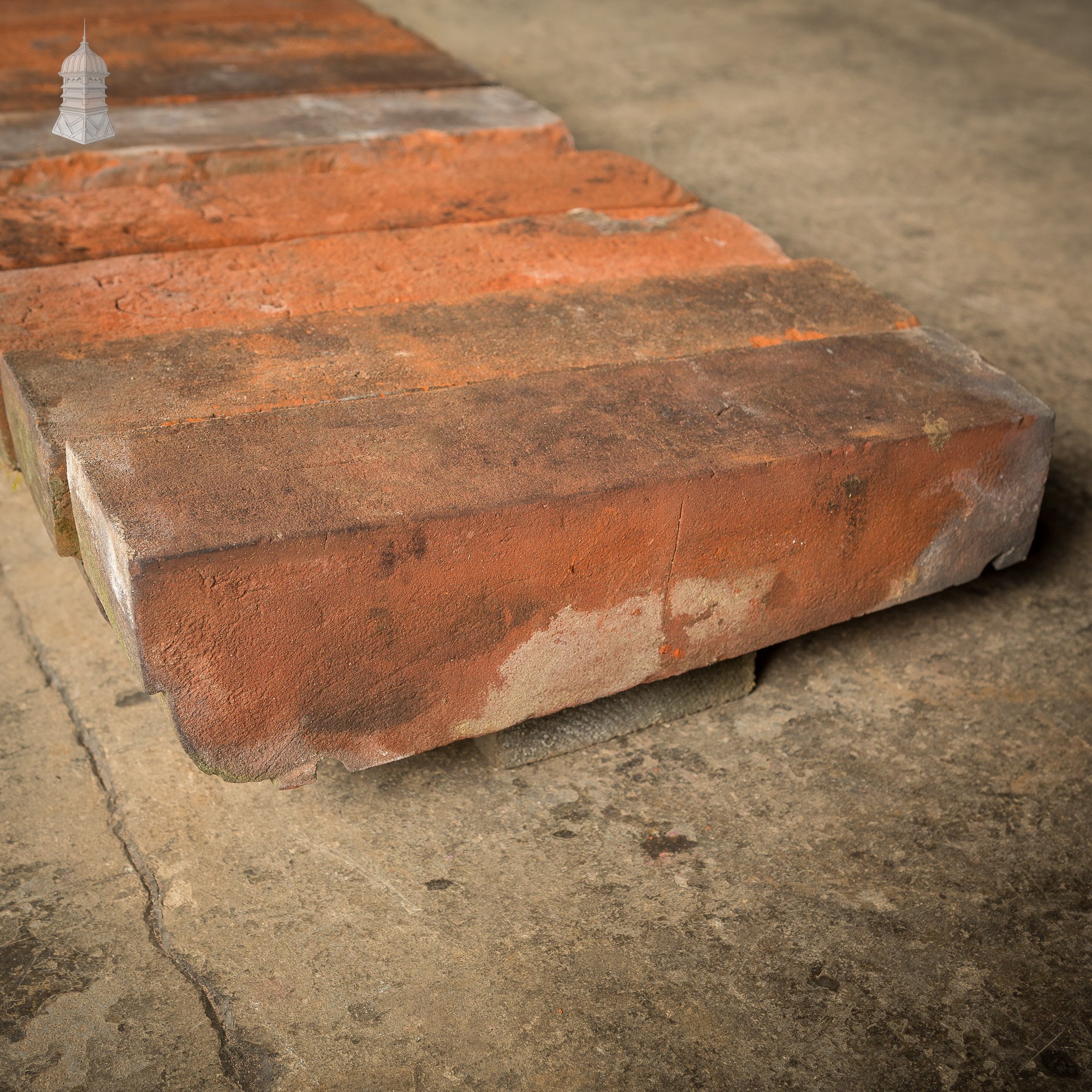 Batch of 318 19th C Red Brick Copings | Norfolk Reclamation