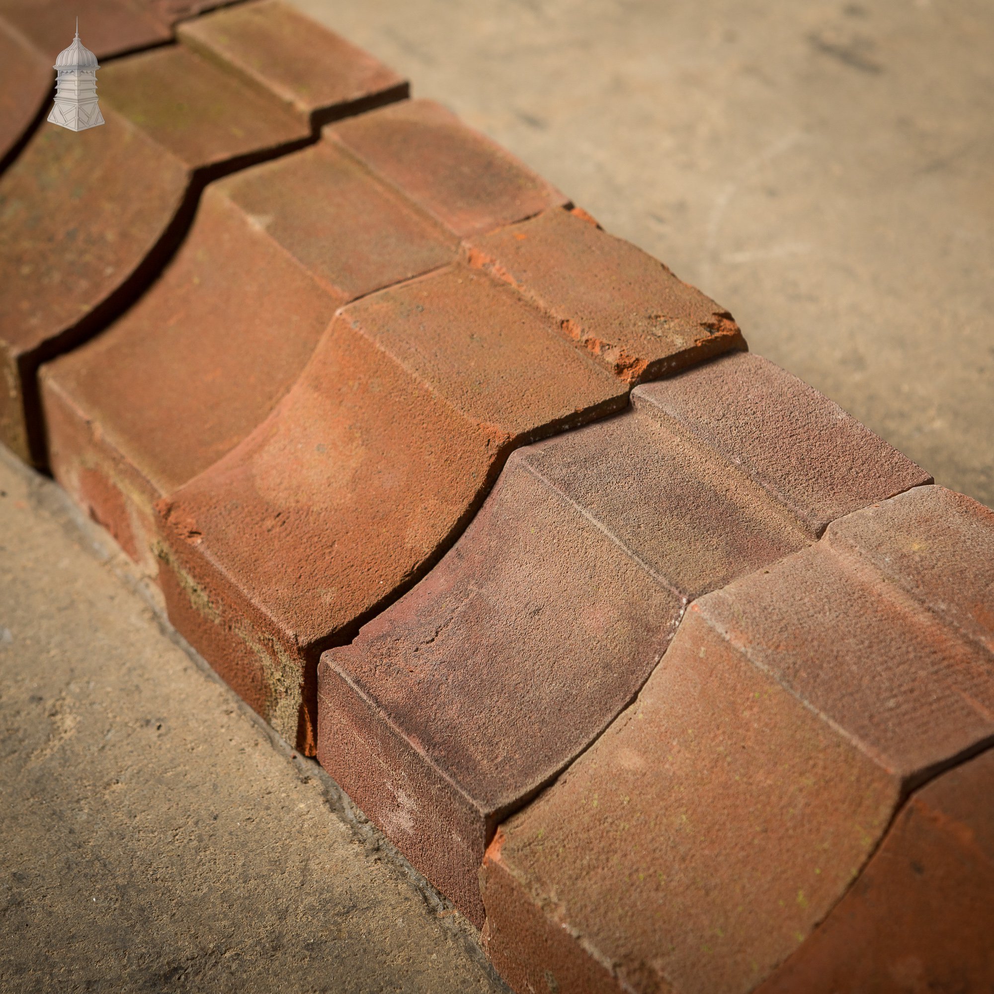 Batch of 227 Red Moulded Window Casing Bricks | Norfolk Reclamation