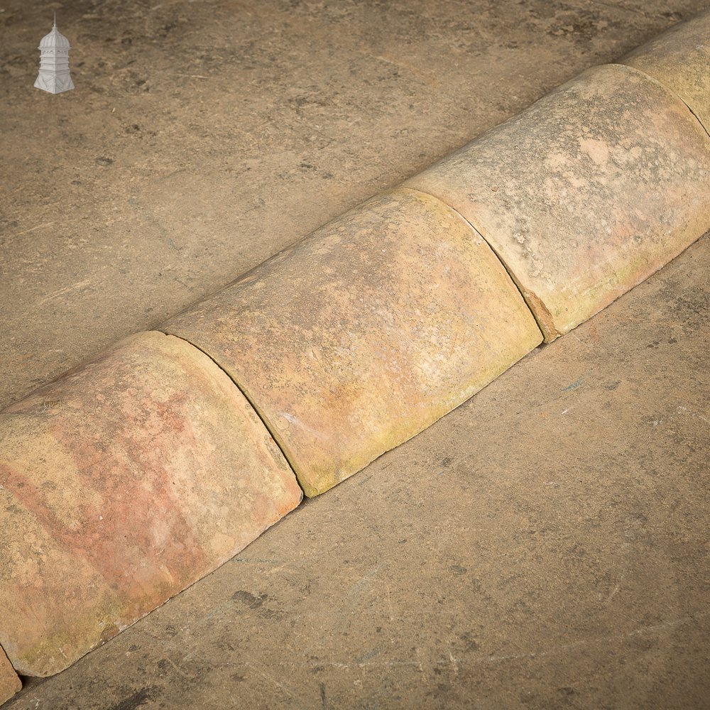 Batch of 38 Buff Hand Made Ridge Tiles – A Run of 11 Metres | Norfolk ...