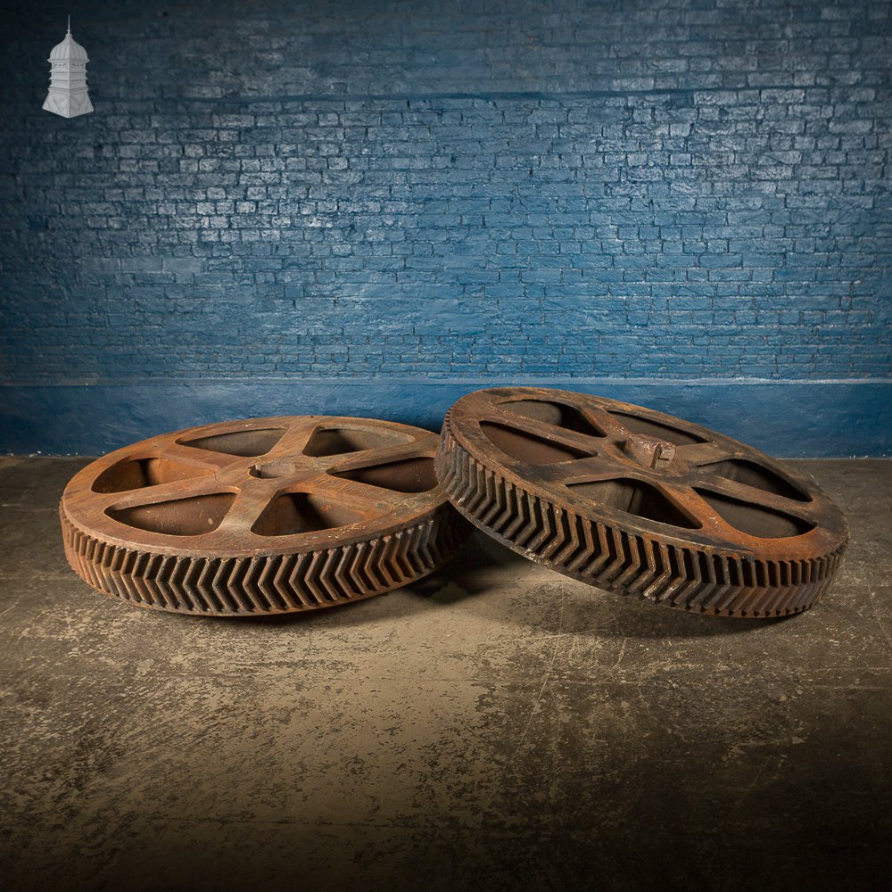 Pair of Huge Cast Iron Cog Gears – 2 Metres in Diameter | Norfolk ...