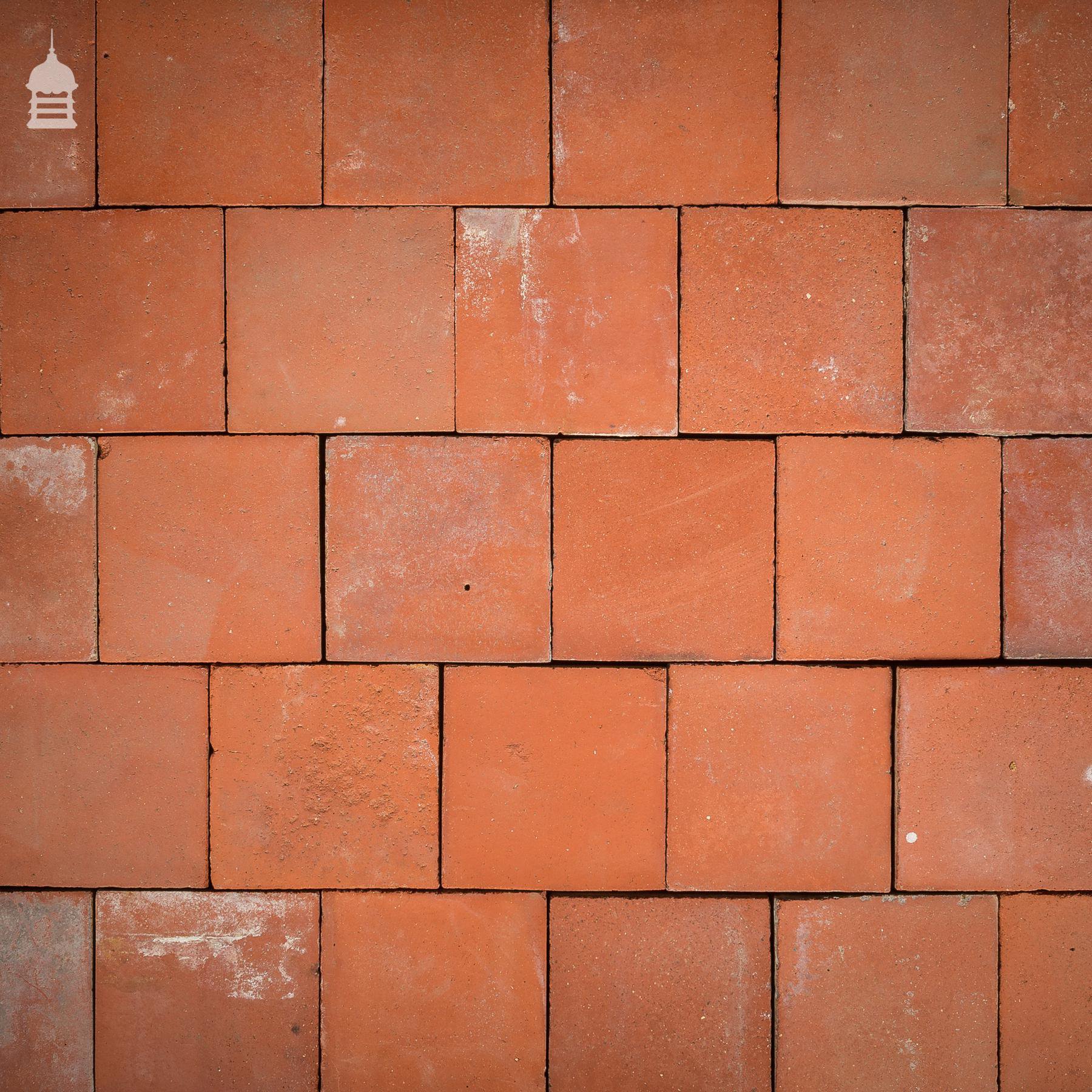 Batch of 350 Victorian Red 7” x 7” Quarry Tiles – 11 Square Metres ...