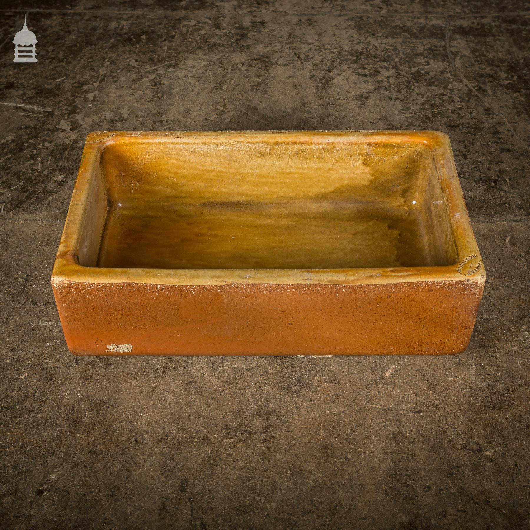 Salt Glazed Trough Stamped Hurlford by Kilmarnock with Worn Finish ...