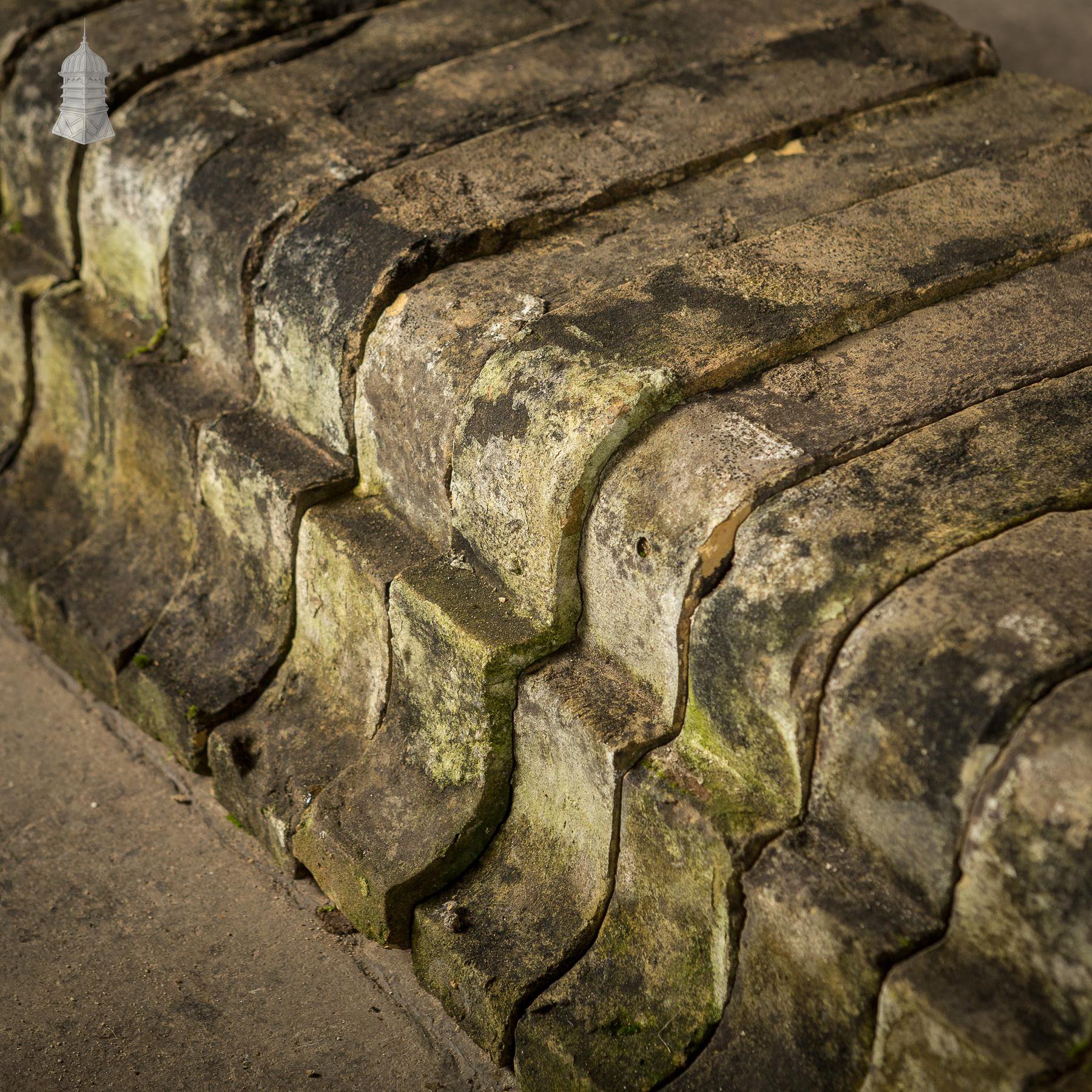 Batch of 19 Victorian Buff Brick Decorative Copings | Norfolk Reclamation
