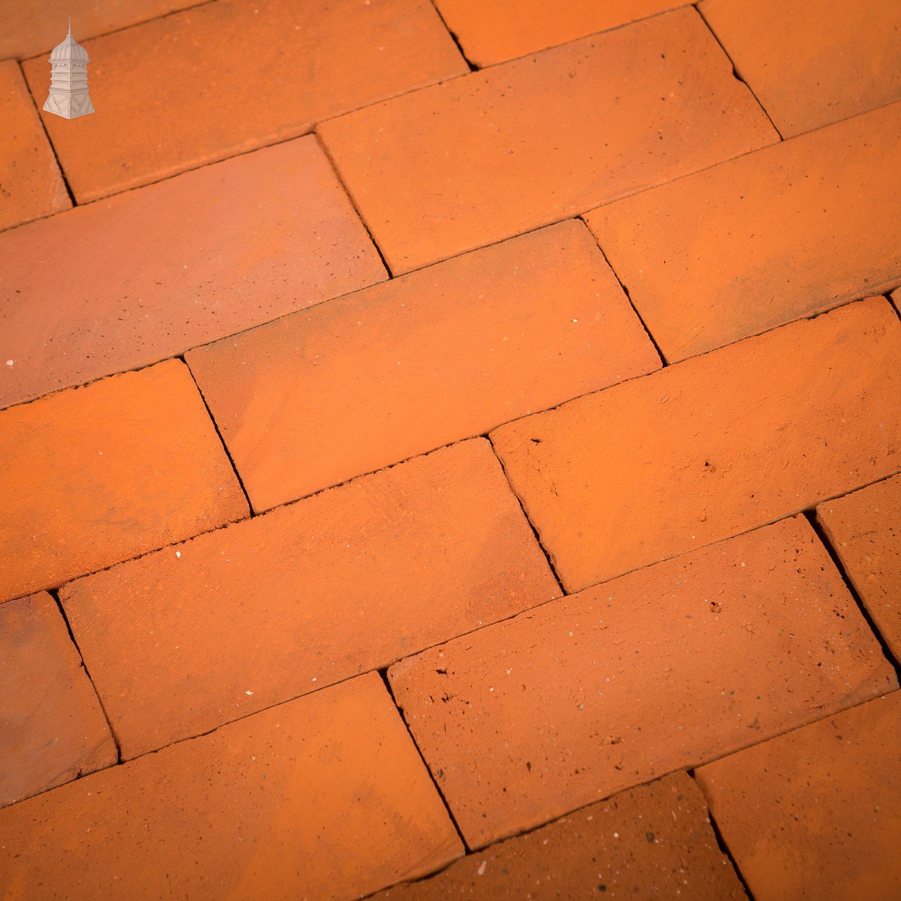 Batch of 373 Cut Red Floor Bricks – 8 Square Metres | Norfolk Reclamation