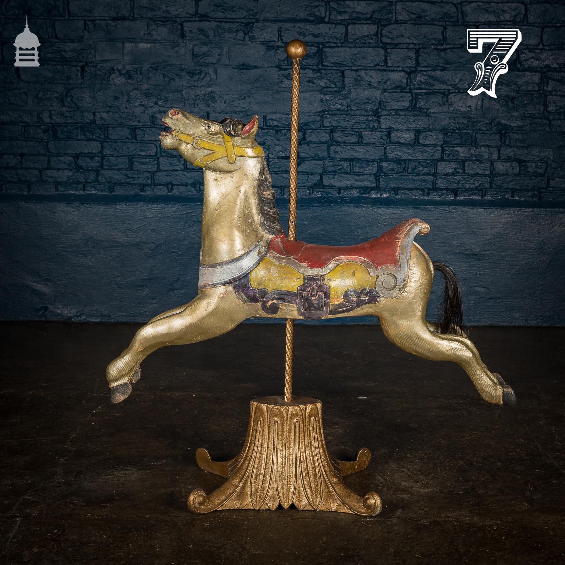 A Rare English 19th C Juvenile Carousel Galloper Horse by Anderson of ...