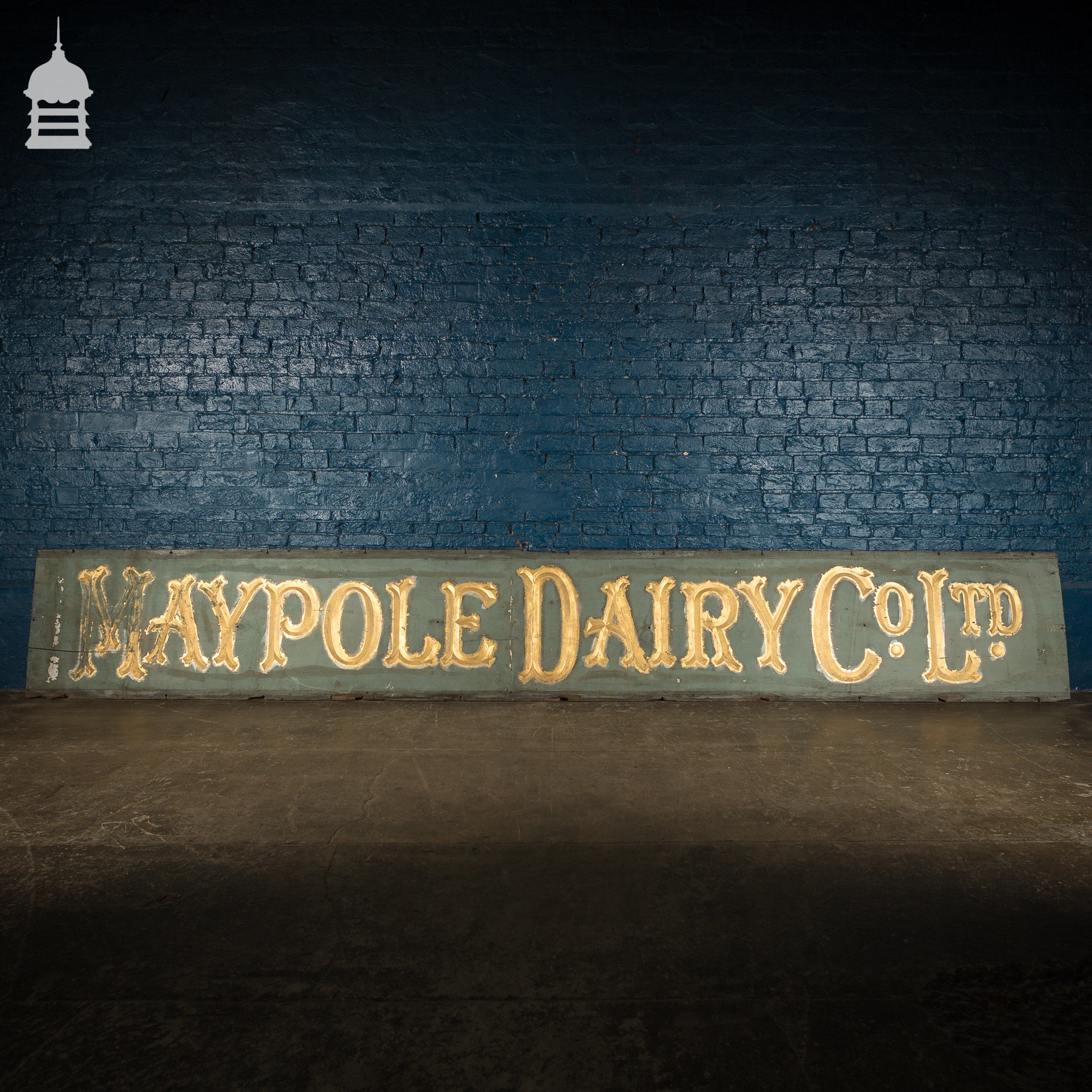 Large Scale Single Pine Plank 19th C 'Maypole Dairy' Commercial Sign ...