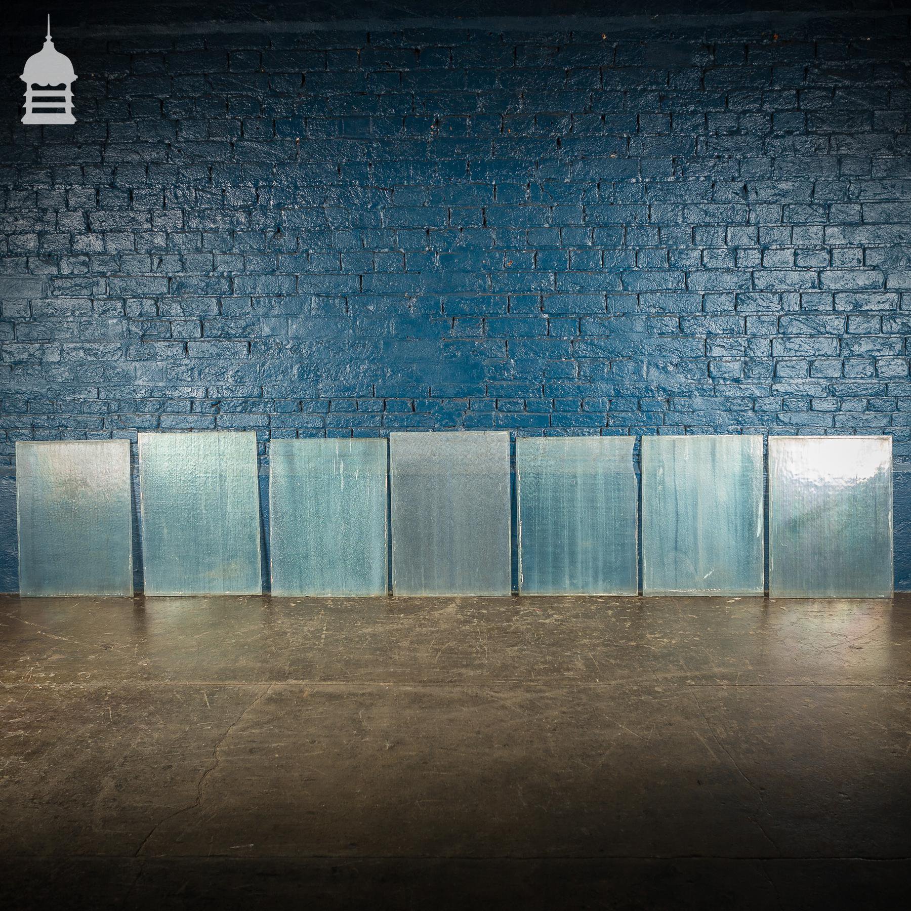 Batch of 7 Panes of Textured Thin Fluted Figured Glass | Norfolk ...