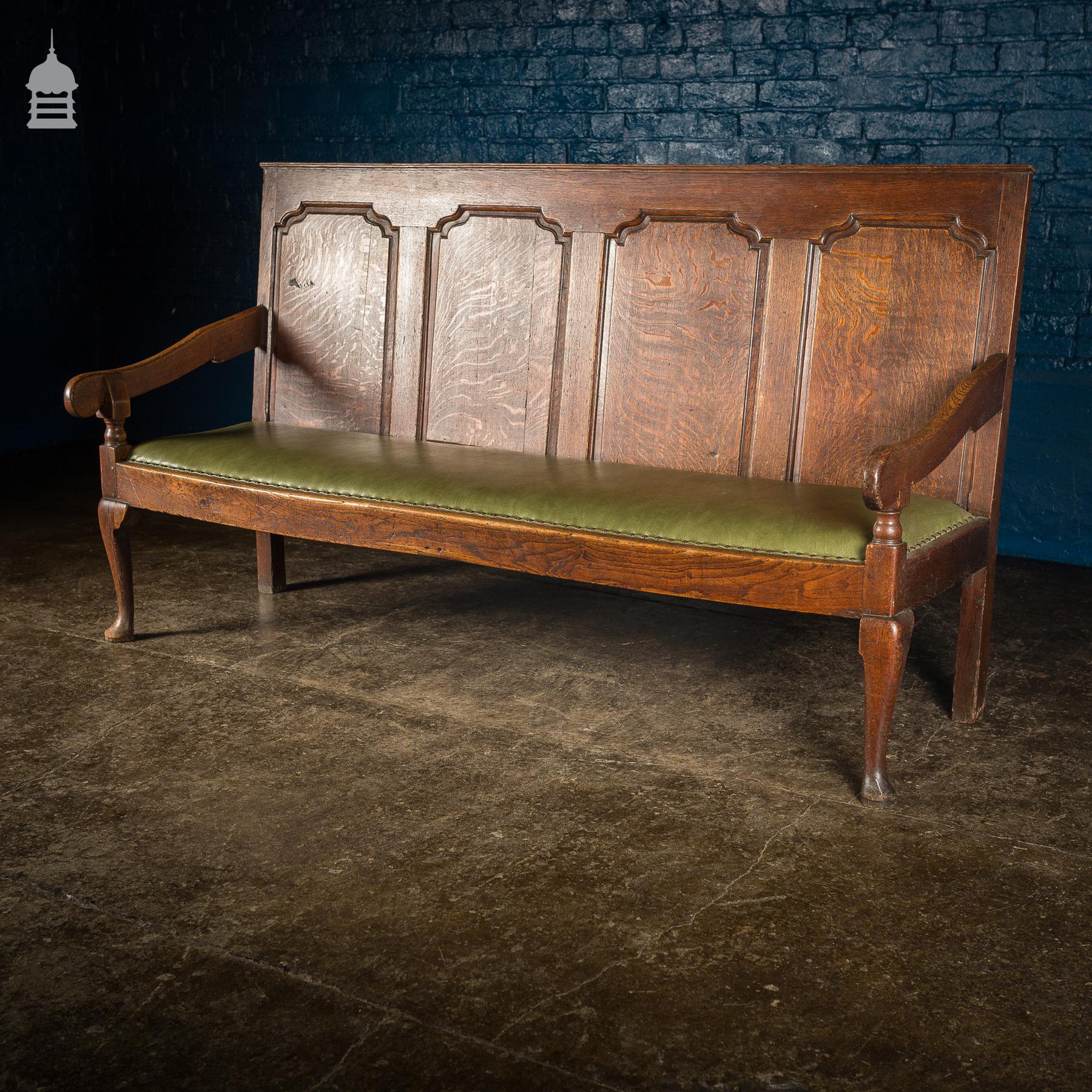 Georgian Oak Pub Settle | Norfolk Reclamation