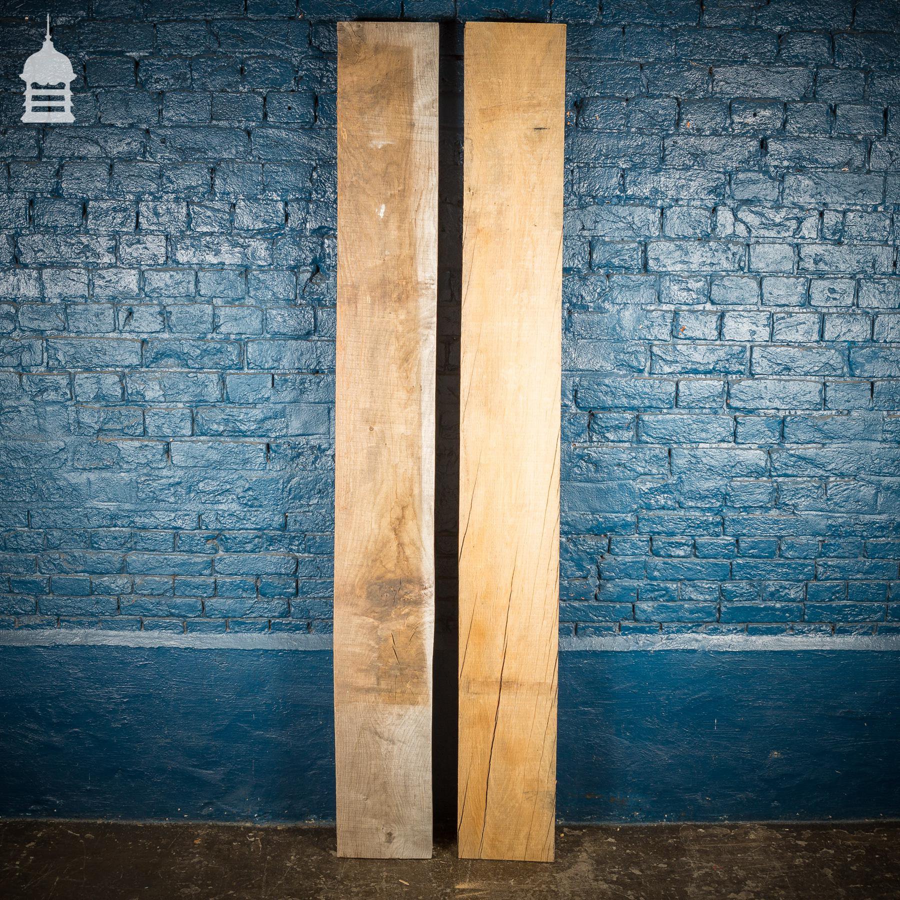 Pair of Chunky Seasoned Oak Planks | Norfolk Reclamation