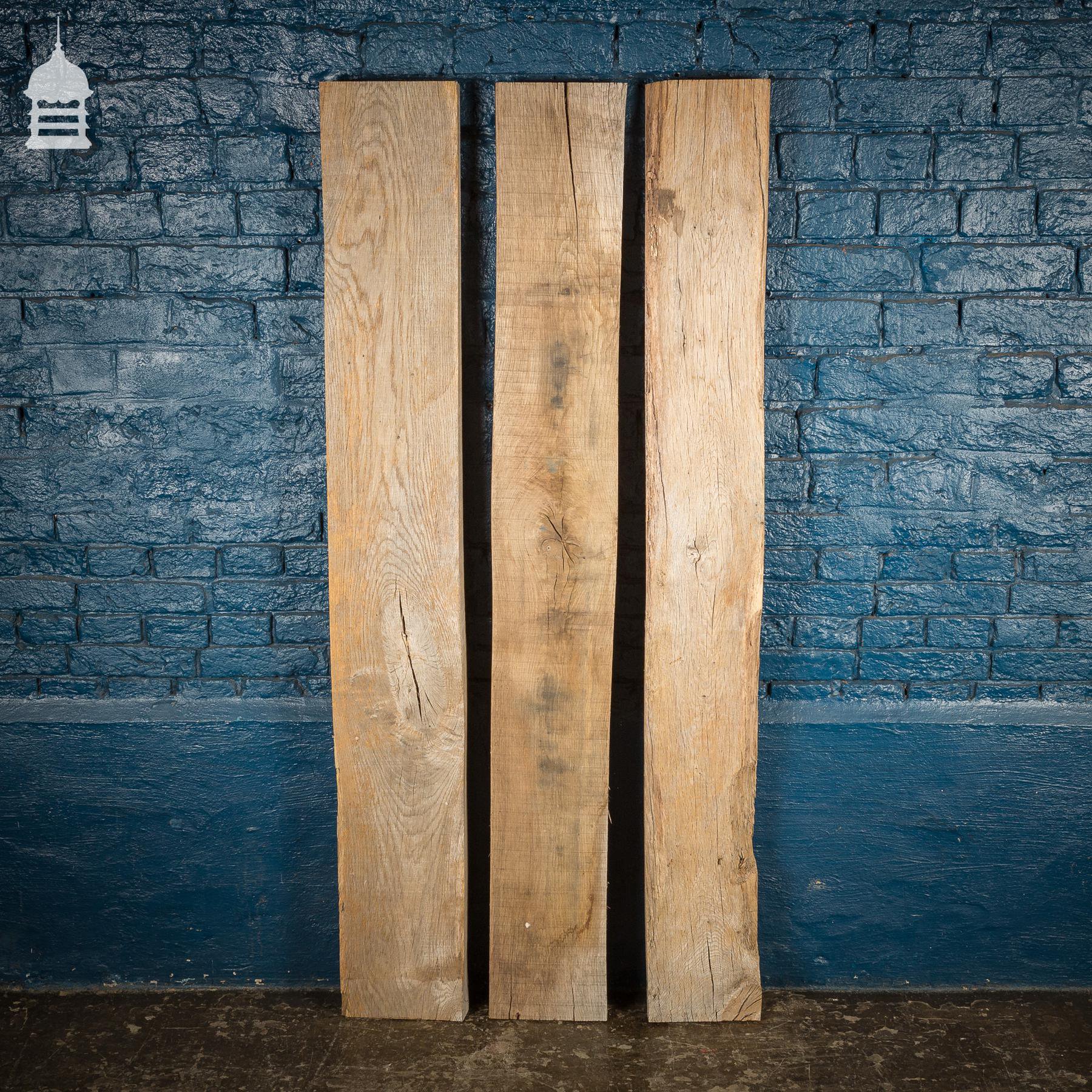 Batch of 3 Seasoned Short Oak Planks | Norfolk Reclamation
