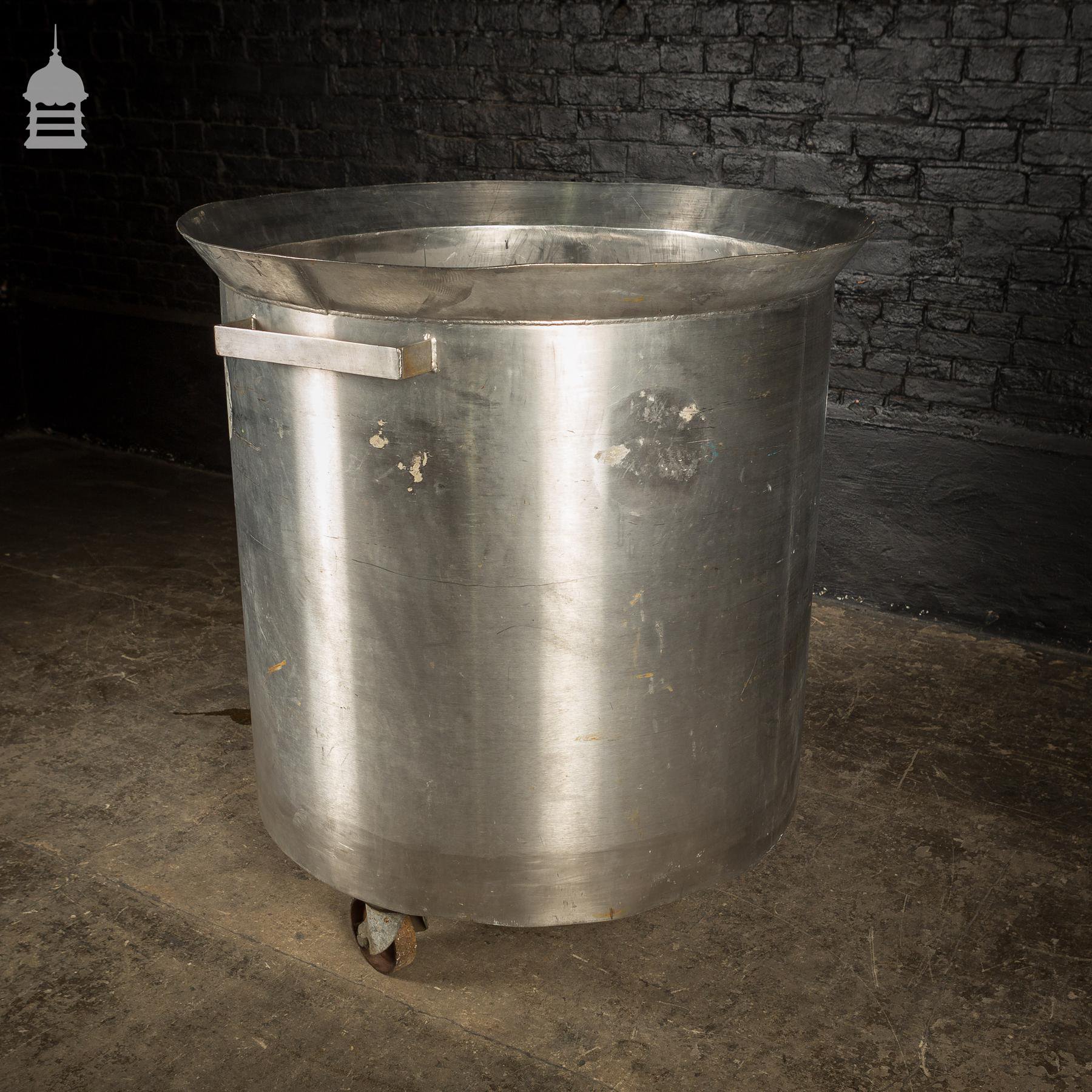 Huge Stainless Steel Industrial Wheeled Pot | Norfolk Reclamation