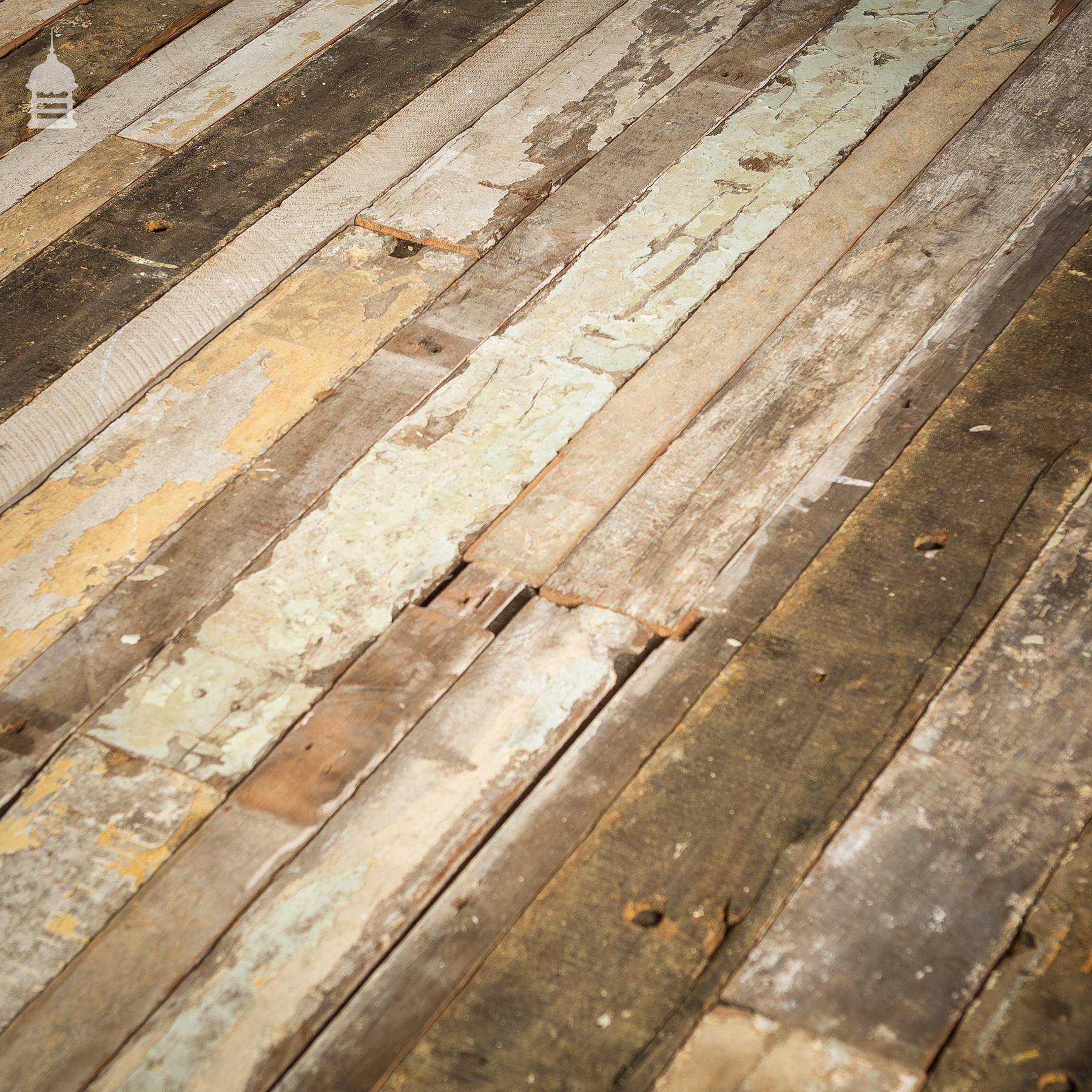28 Square Metre Batch of Mixed Width Painted Worn Face Cladding ...
