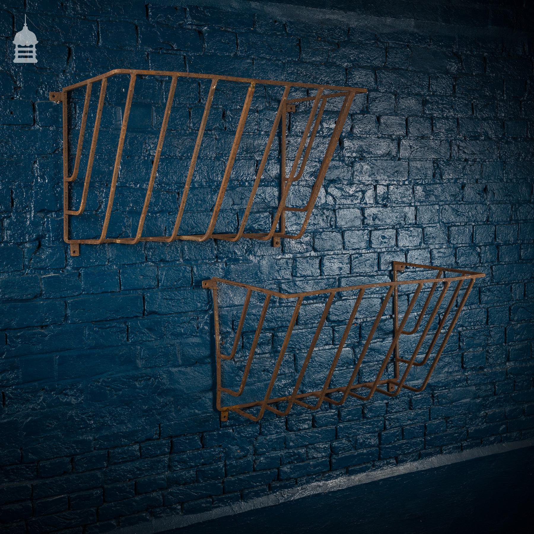 Pair of Wrought Iron Hay Baskets | Norfolk Reclamation
