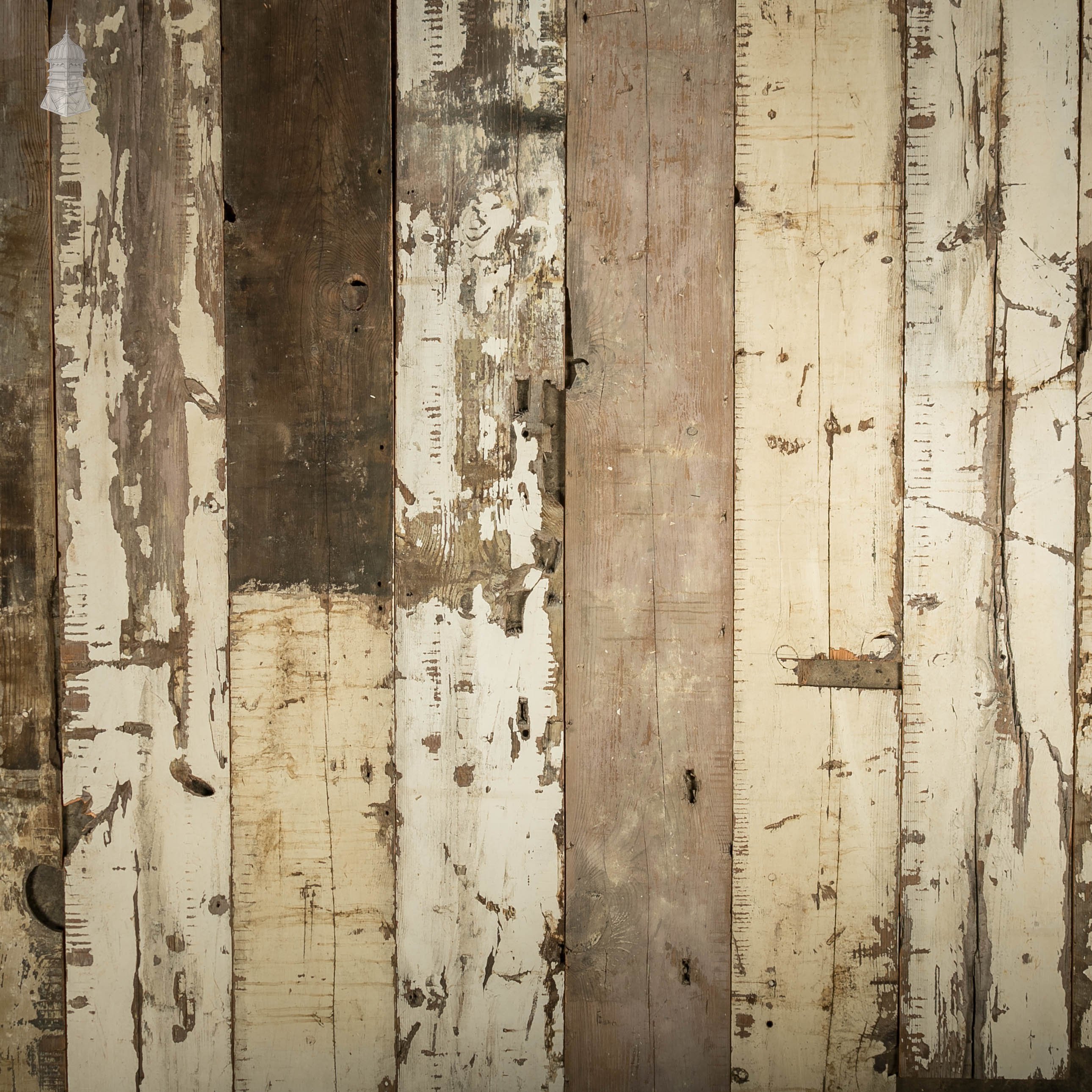 Pine Wall Cladding, Distressed Painted Finish, Batch of 6 Square Meters ...
