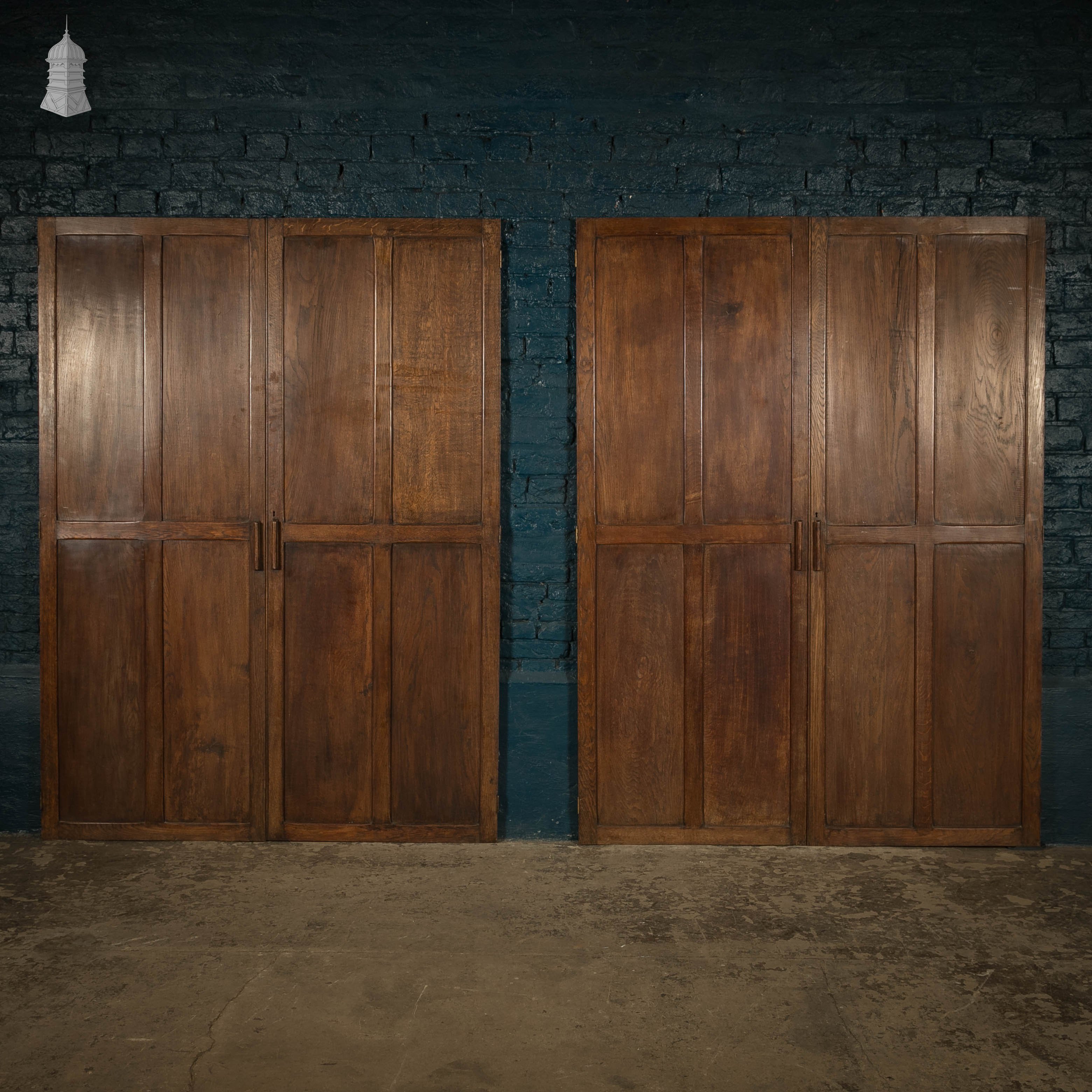 Oak Double Doors, Pair of Panelled Double Doors | Norfolk Reclamation