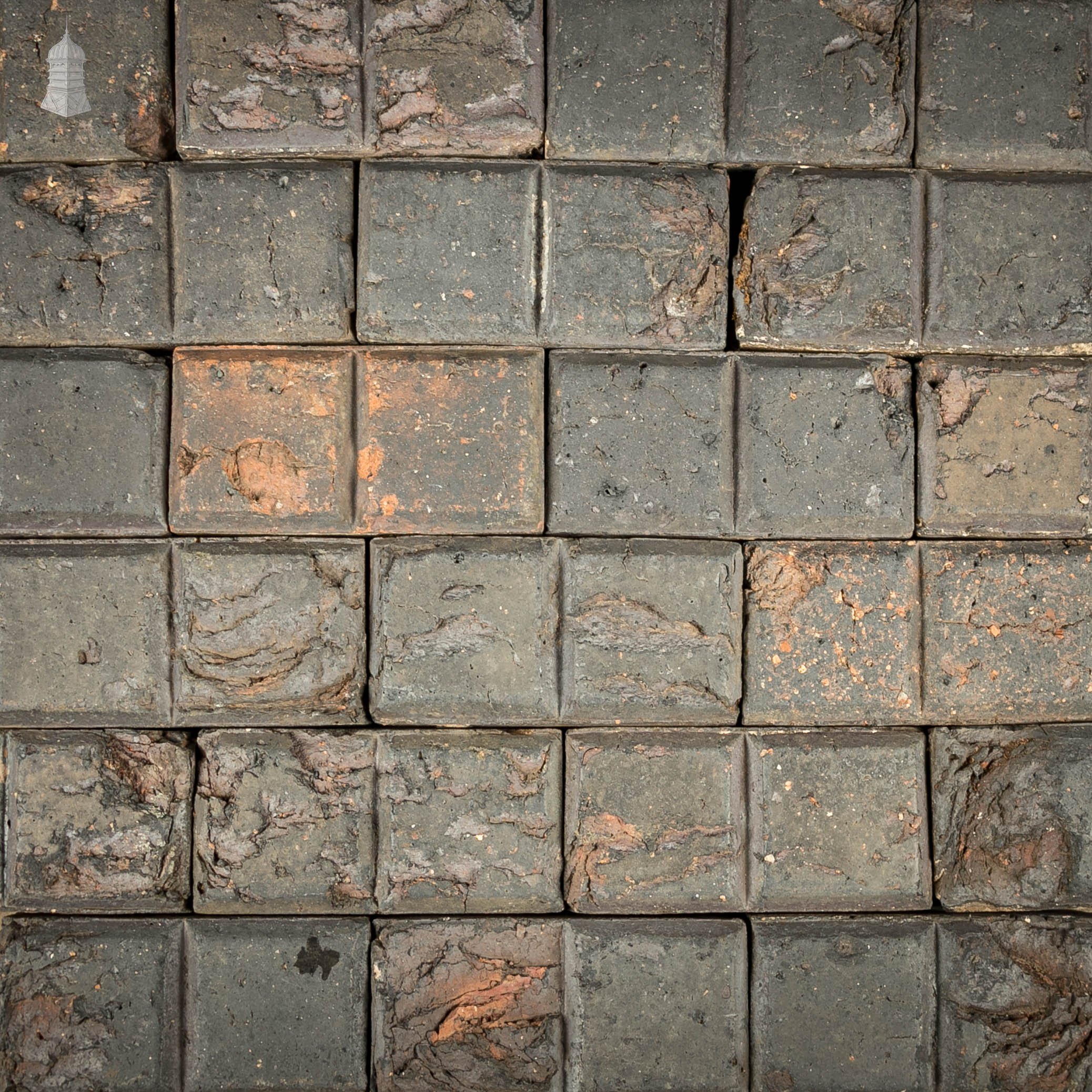 Stable Blocks, Staffordshire Blue, 2 Block with Worn Faces, Batch of ...