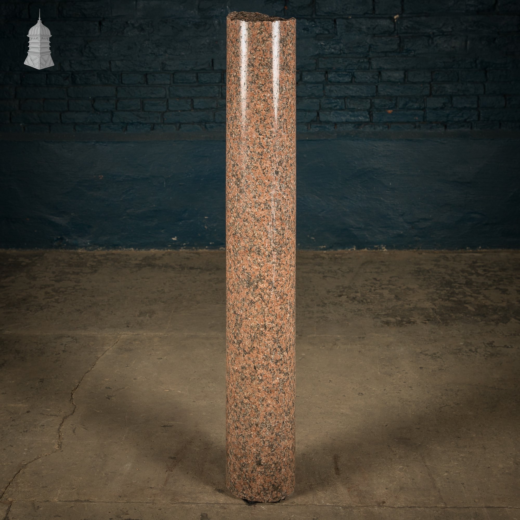 Red Granite Column, Polished | Norfolk Reclamation
