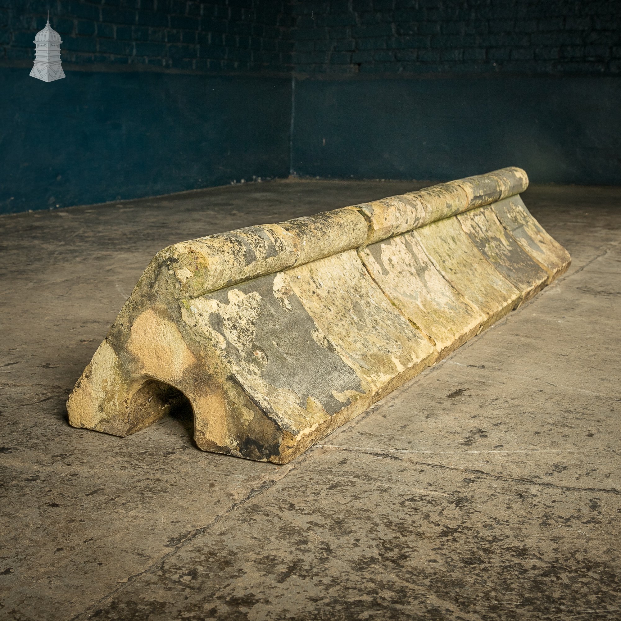 Wave Scroll Copings Batch of 62 Large 19th C Wall Coping | Norfolk ...