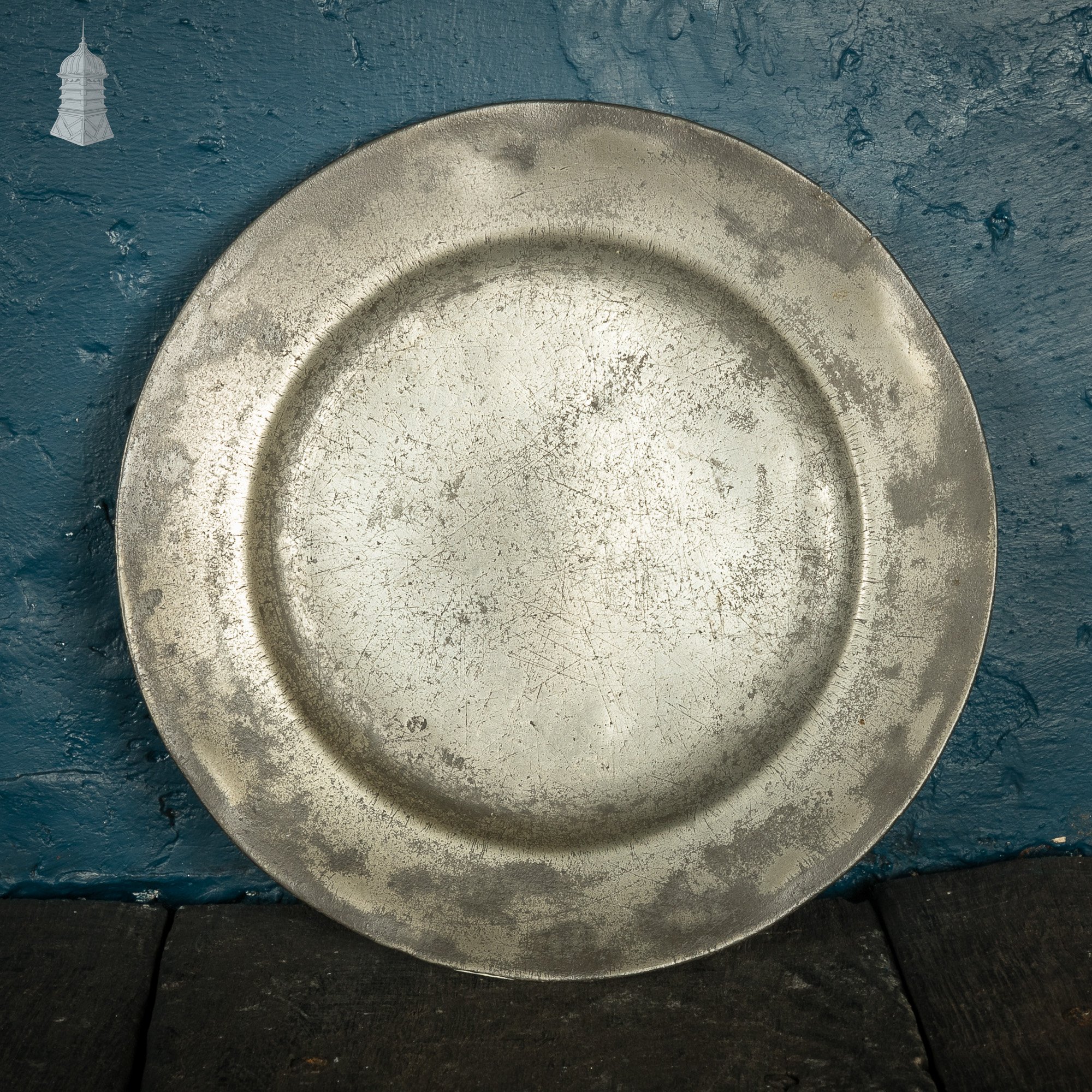 Pewter Charger Plate, 9.5 Inch, 18th C | Norfolk Reclamation