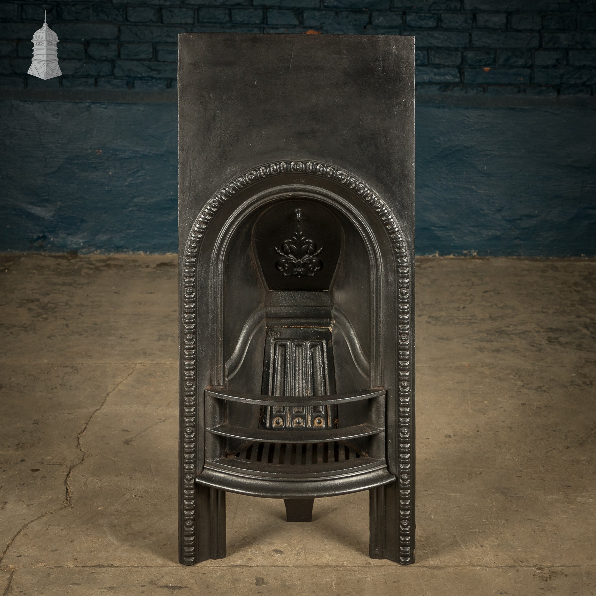 Bedroom Fire Insert, Petite Reclaimed Cast Iron Fireplace | Norfolk ...