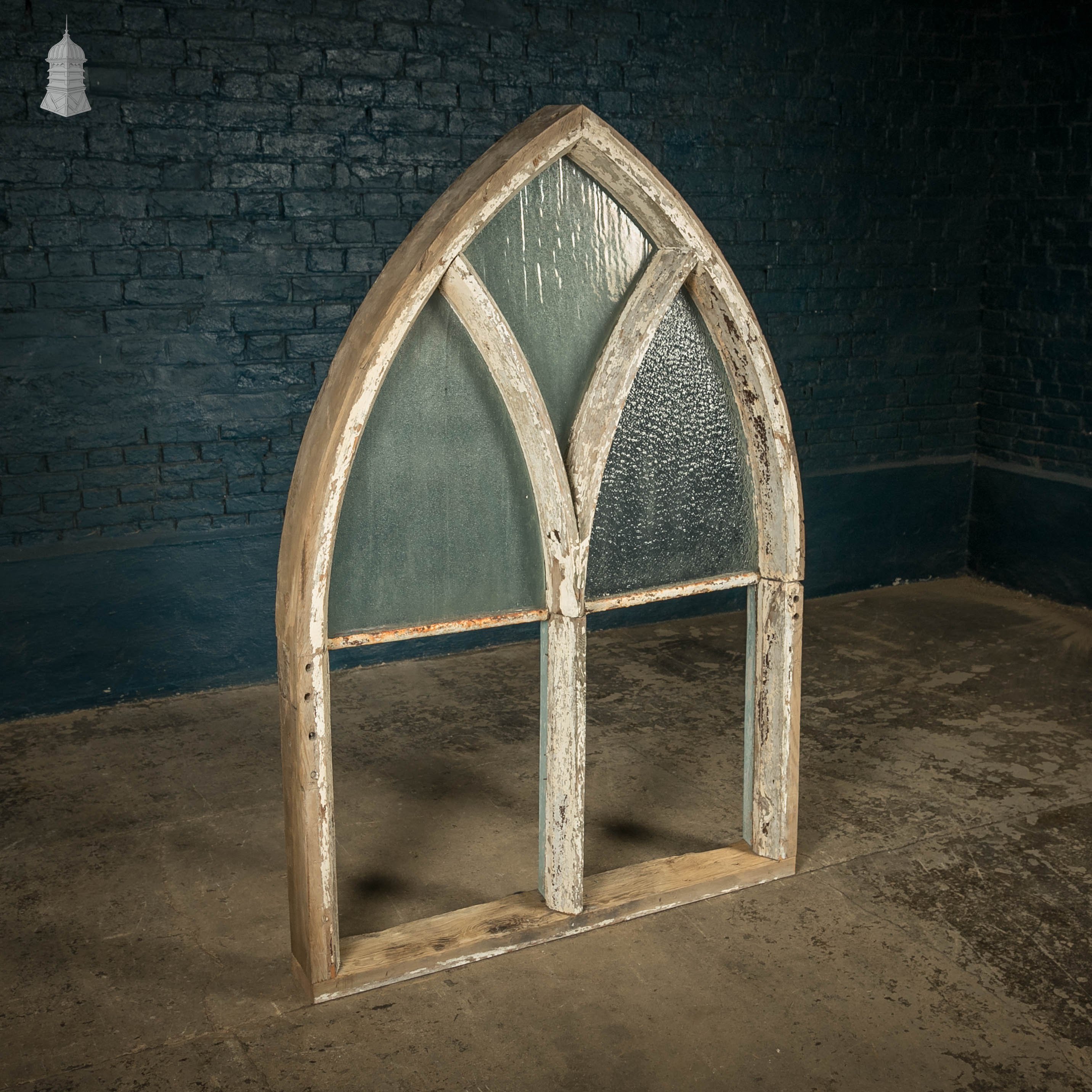 Arch Top Window, Gothic style with Ribbed Textured Glass | Norfolk ...