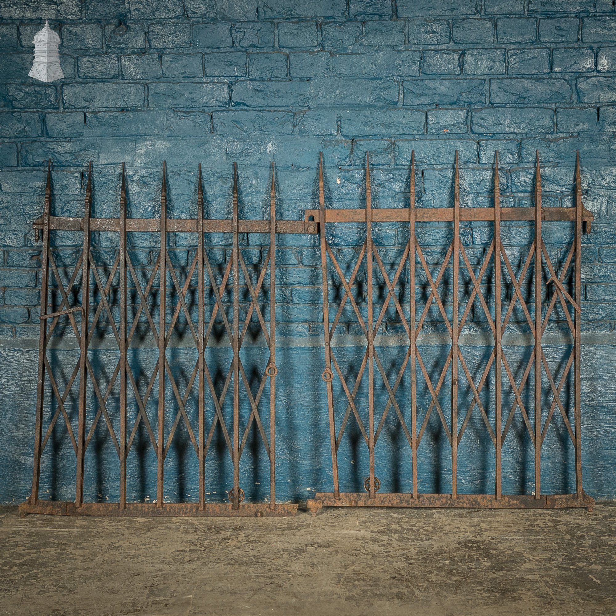 Security Concertina Shutters, Pair of Victorian Wrought Iron gates with ...