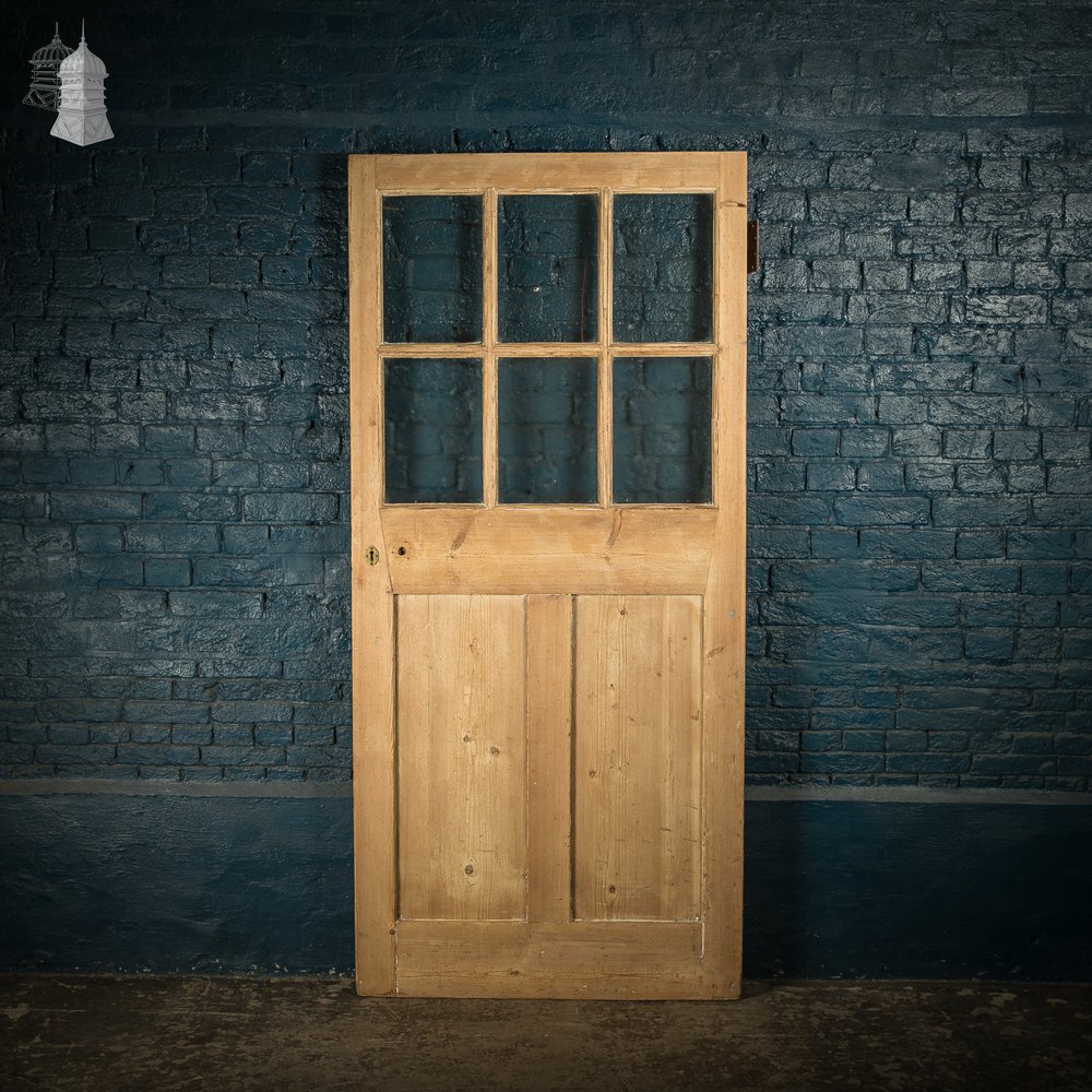 Pine Glazed Door, Solid wood gunstock construction | Norfolk Reclamation