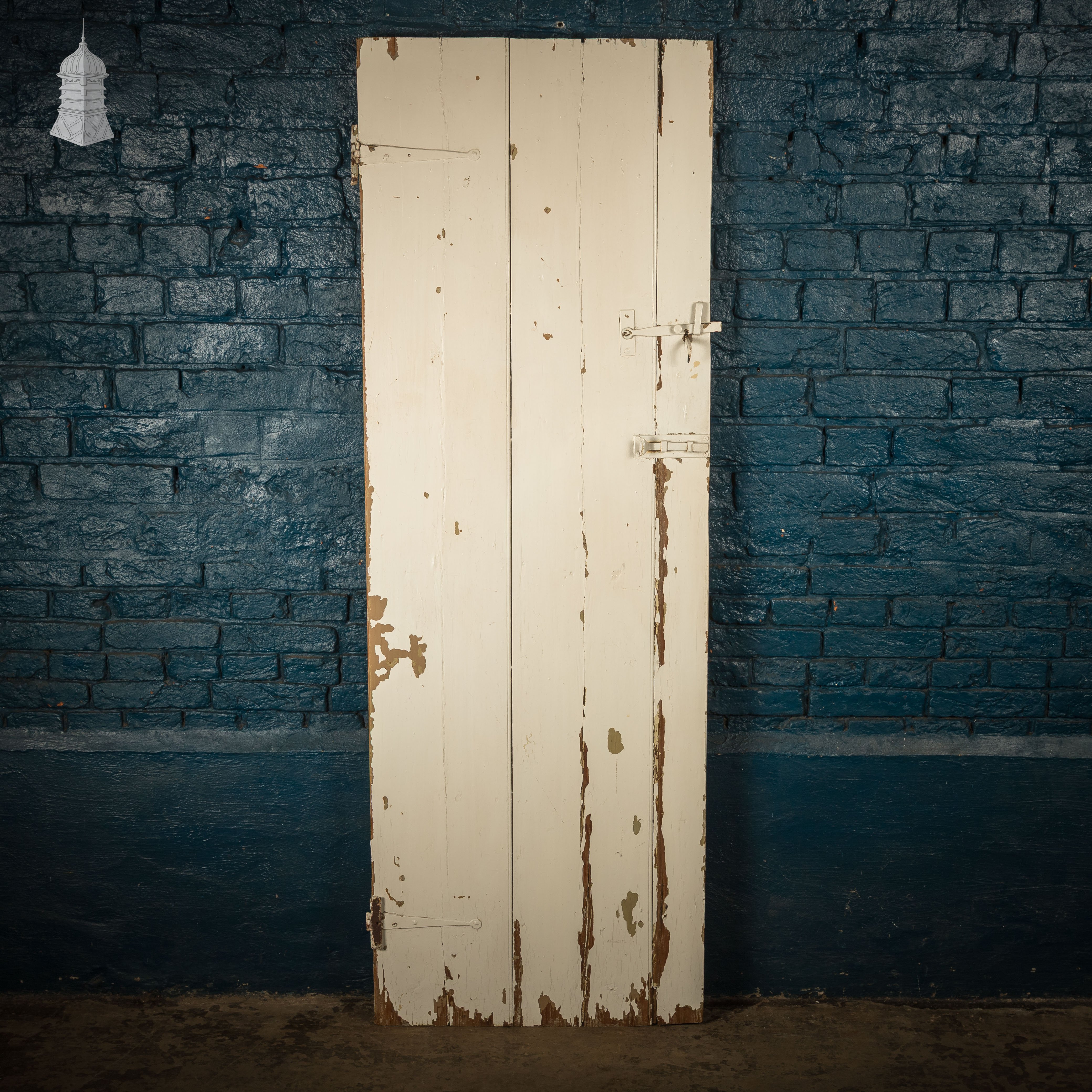 Ledged Plank Cottage Door, Reclaimed Distressed Paint | Norfolk Reclamation