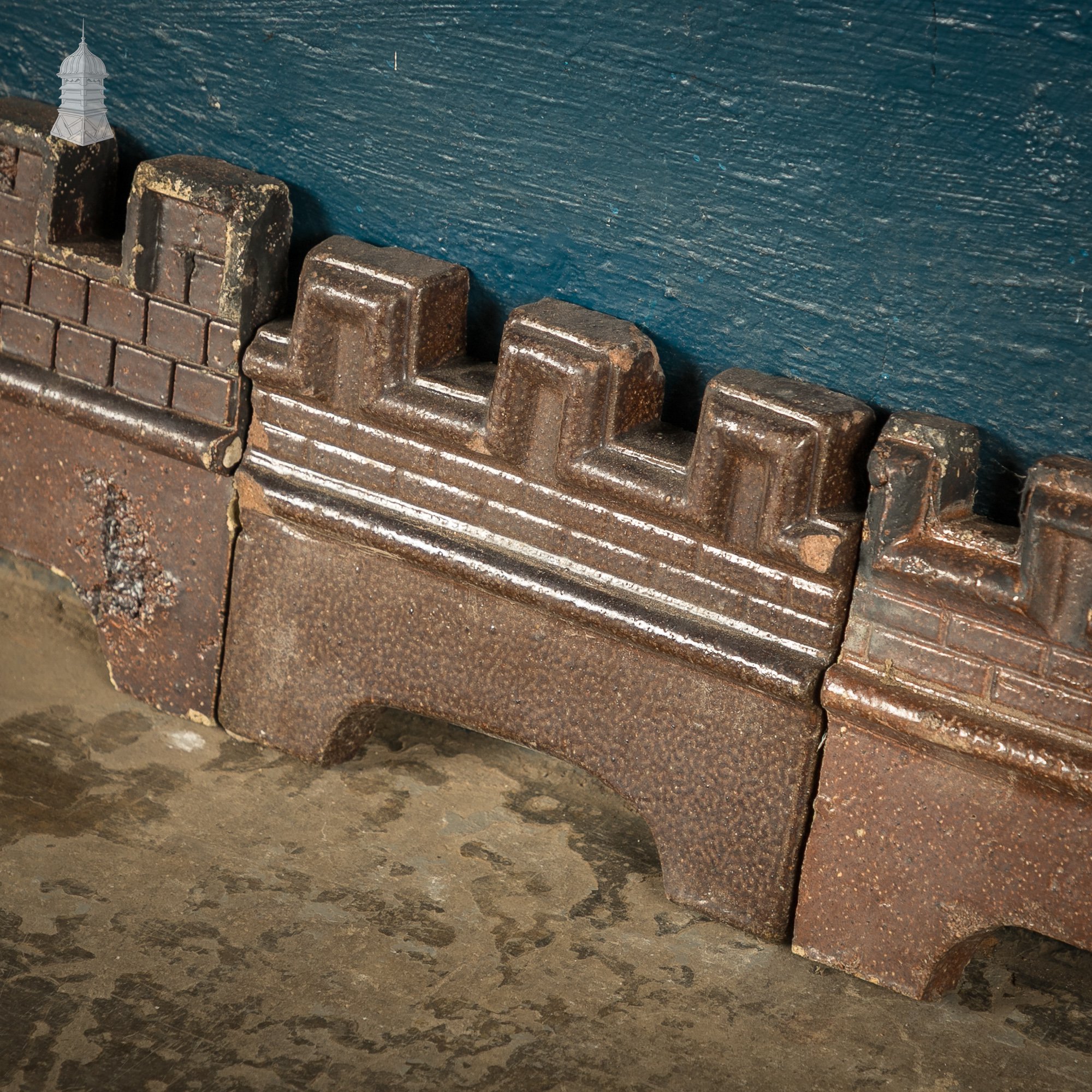 Glazed Garden Edgings – Batch of 45, Castellation Design, 10m Run ...